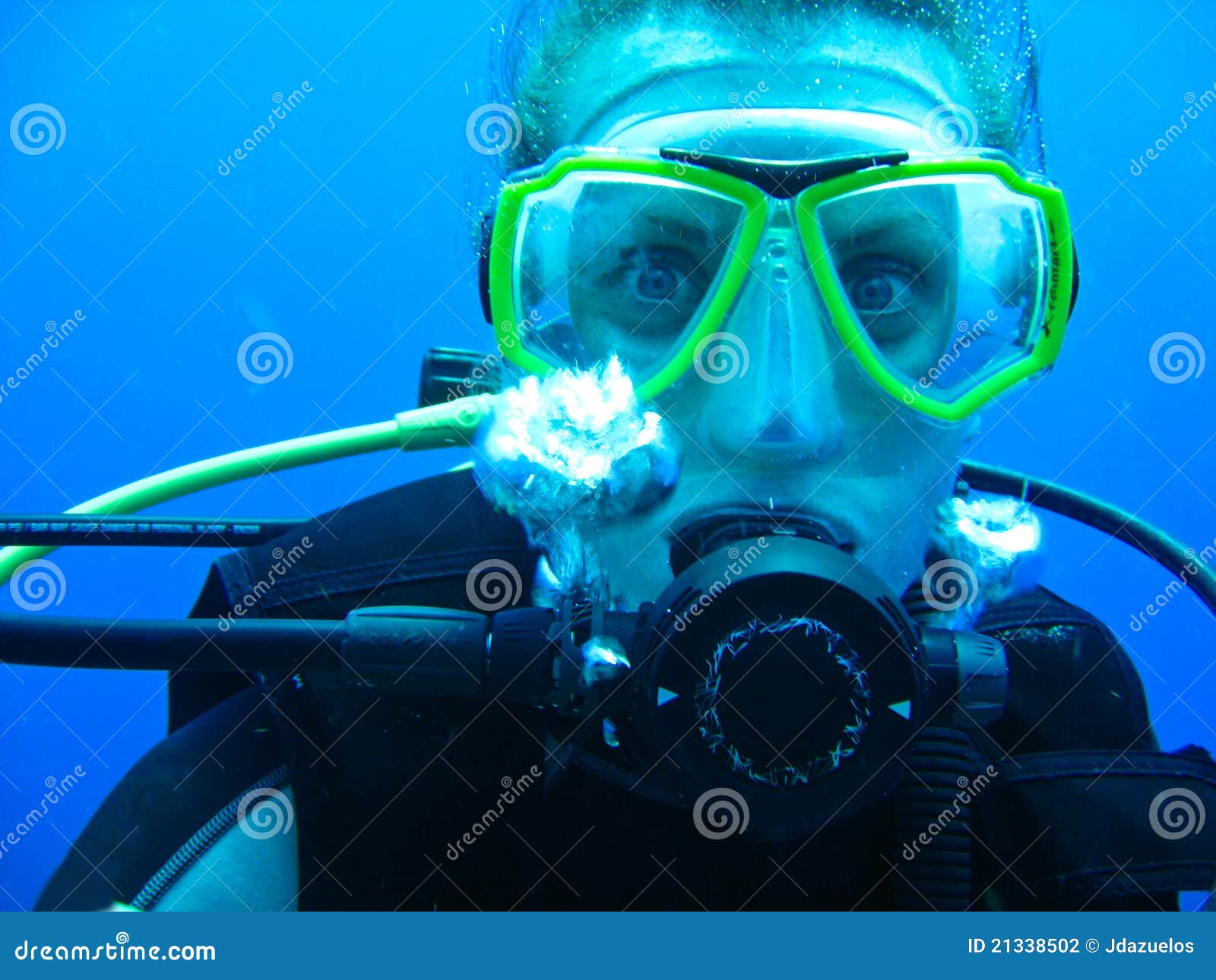 Female Scuba Diver stock photo. Image of bikini, beauty - 21338502