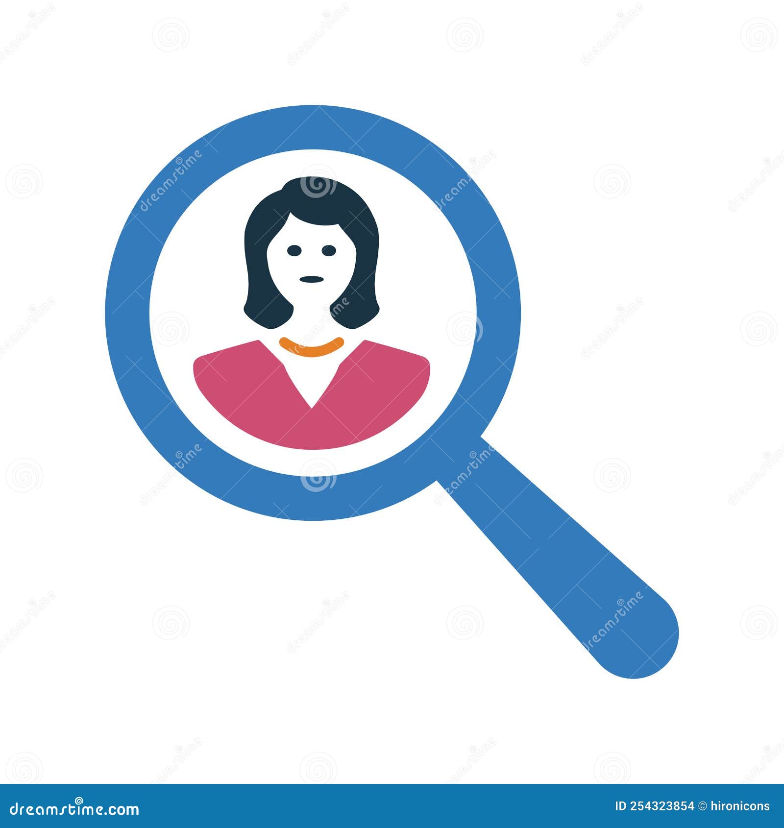 Female, Search Icon. Simple Editable Vector Graphics Stock Illustration ...