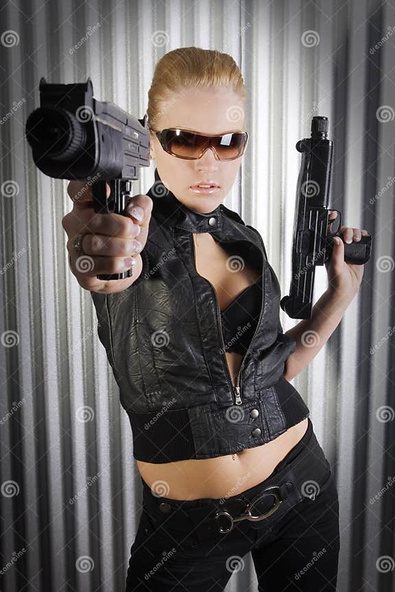 Female secret agent stock image. Image of look, bright - 9044175