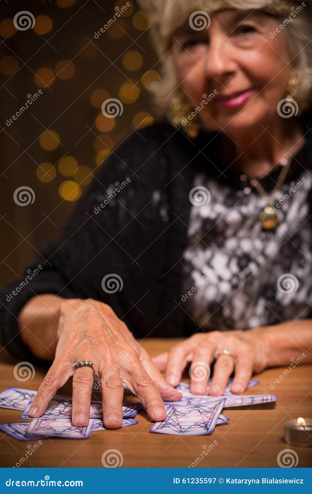 Female Seer Teller Doing Psychic Royalty-Free Stock Photo ...