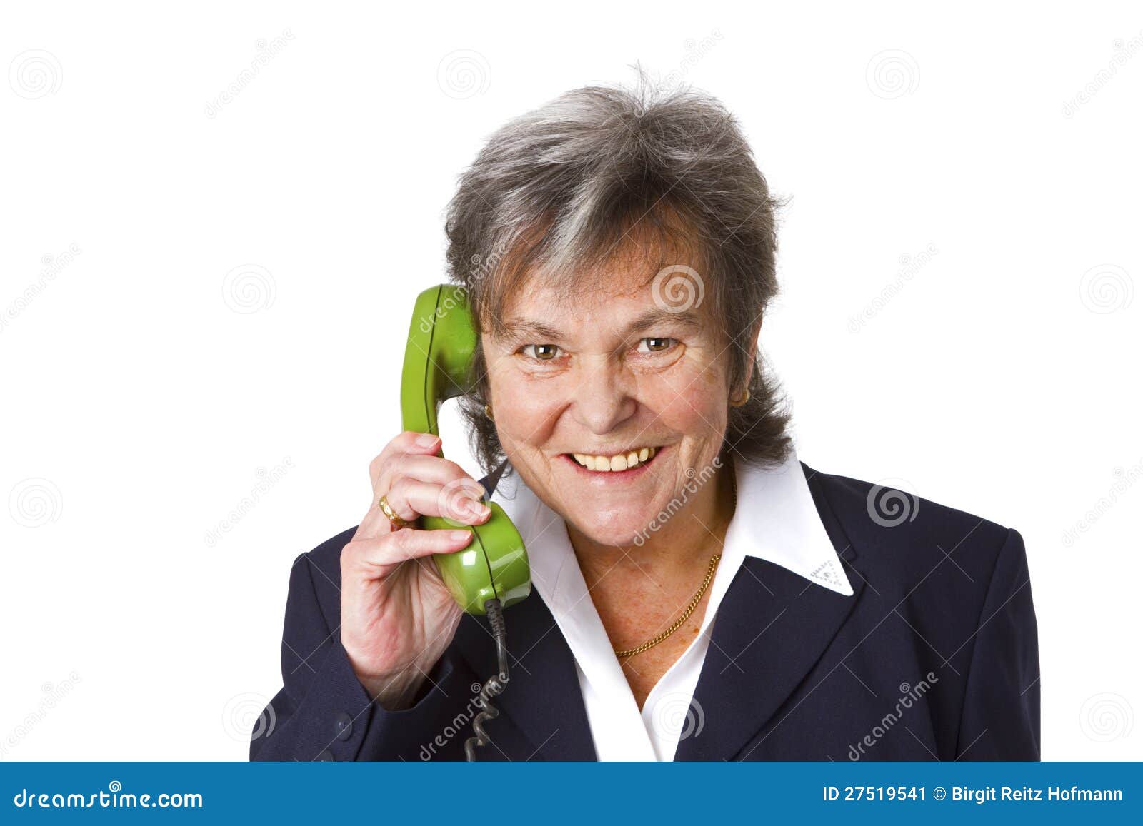 Female Senior Boss on Telephone Stock Image - Image of pretty, boss ...