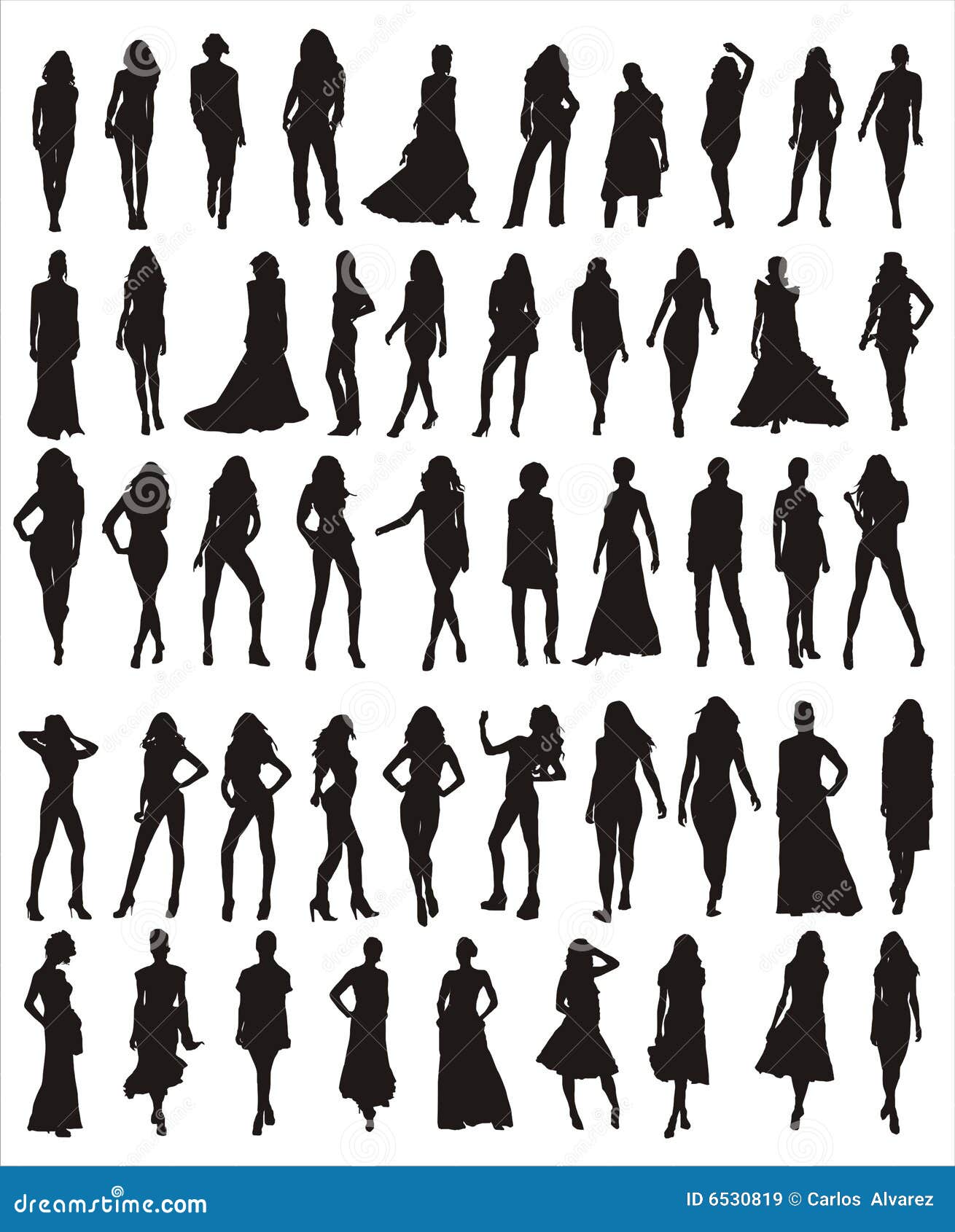 Female shapes stock illustration. Illustration of girls - 6530819