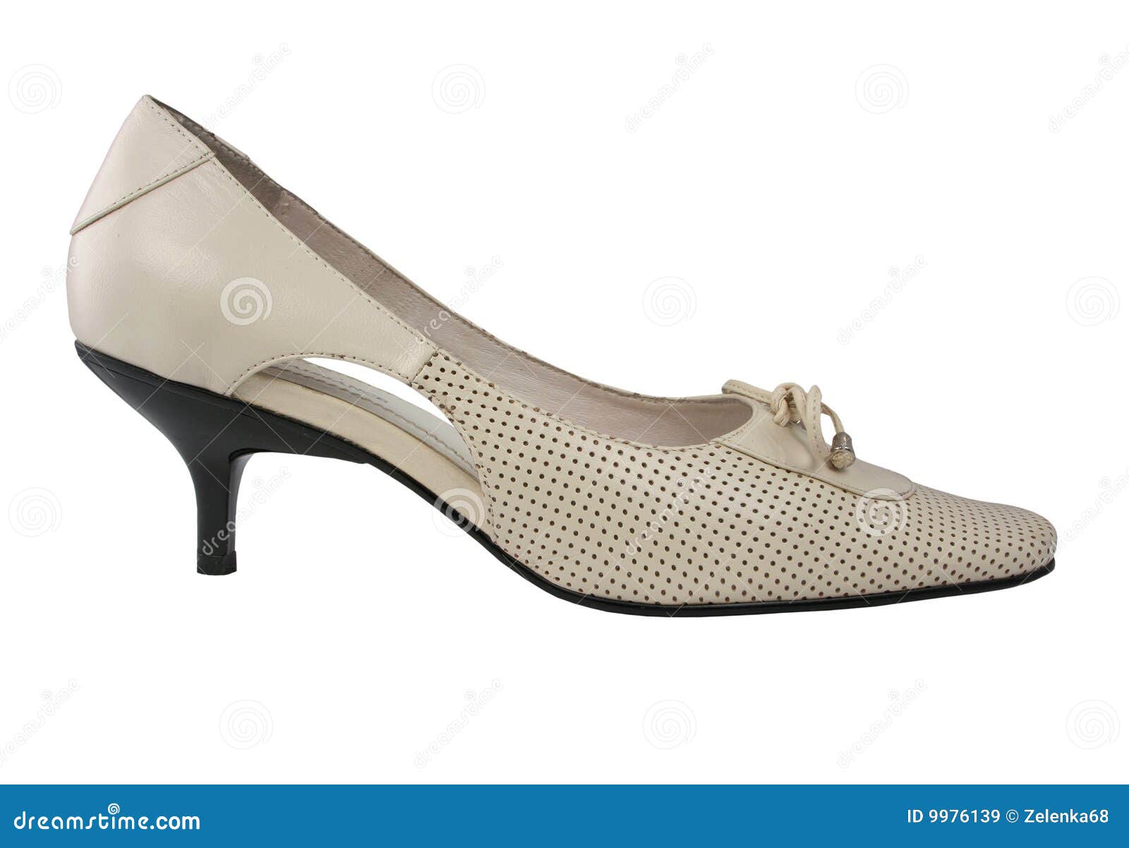Female Shoe Of Beige Colour Stock Image - Image of white, clothes: 9976139