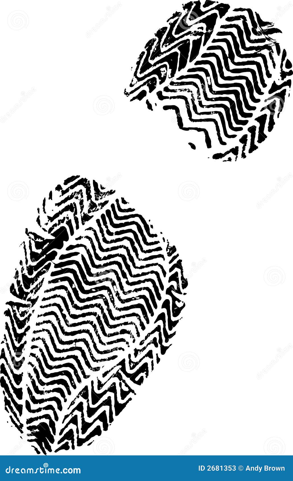 Female shoeprint stock vector. Illustration of identity - 2681353