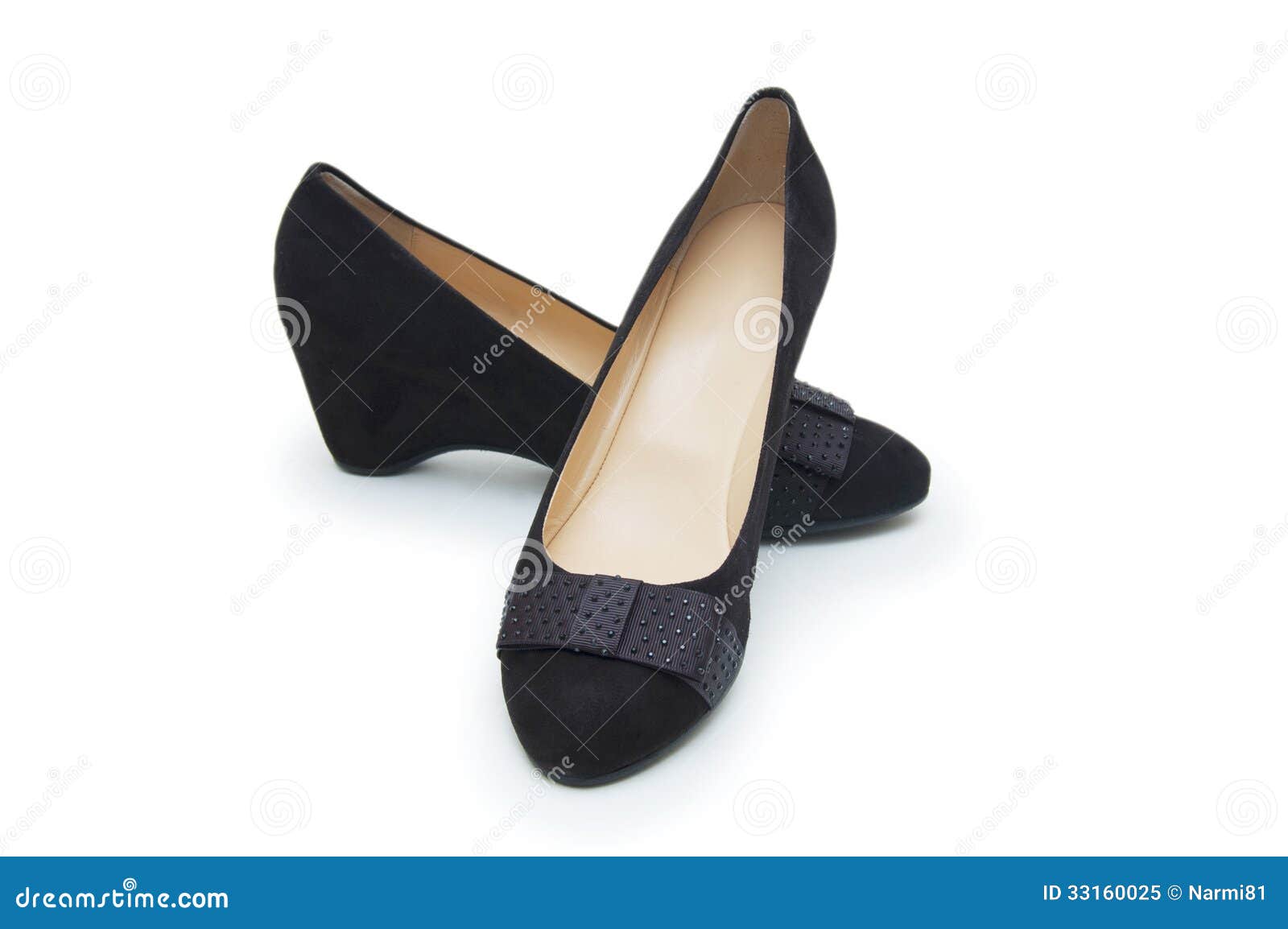 Female Shoes on a White Background Stock Image - Image of elegant, high ...