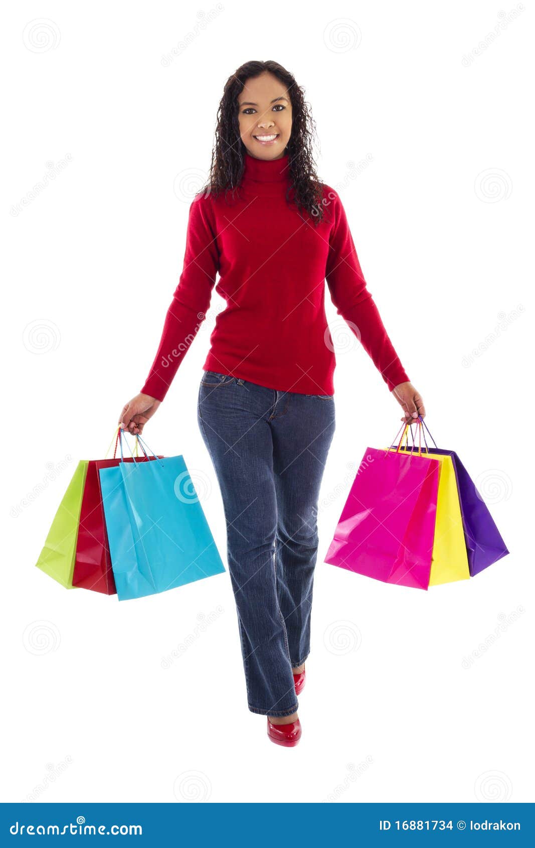 Female Shopper stock photo. Image of consumerism, background - 16881734