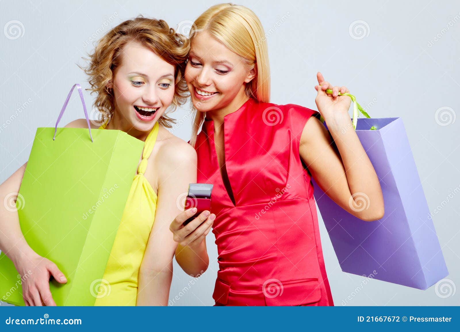 Female shoppers stock photo. Image of happy, elegant - 21667672