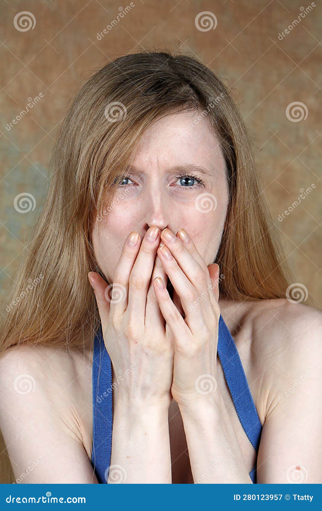 Female Showing Disgust Expression On Her Face Stock Image Image Of