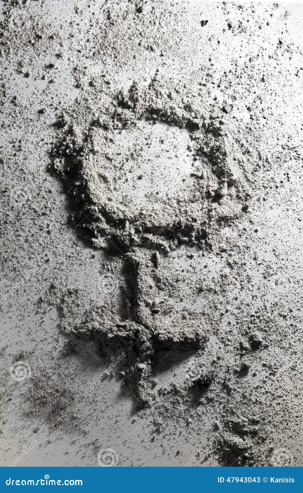 Female sign made of ash stock image. Image of relationship - 47943043