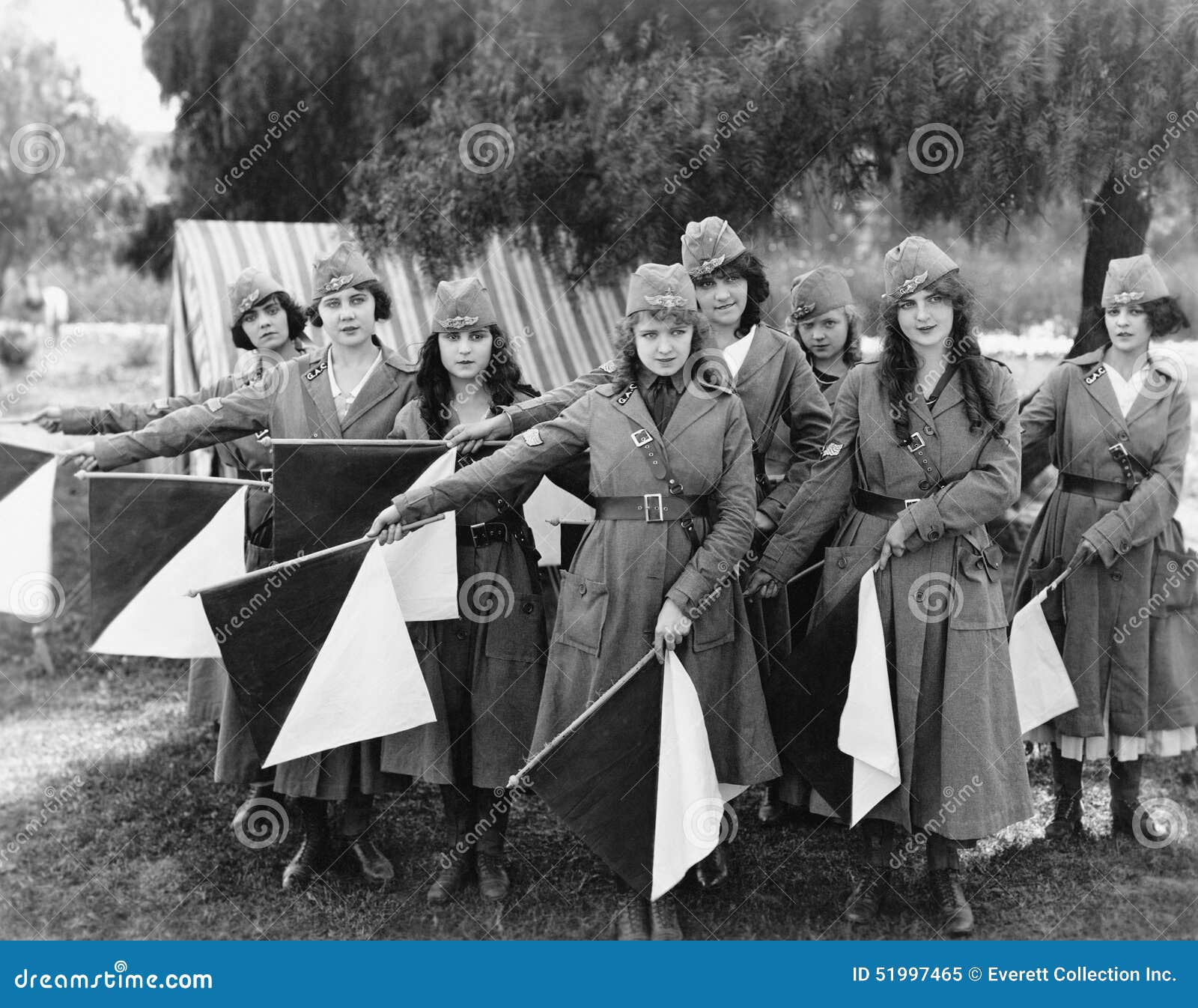 Female signal corps stock image. Image of flag, army - 51997465
