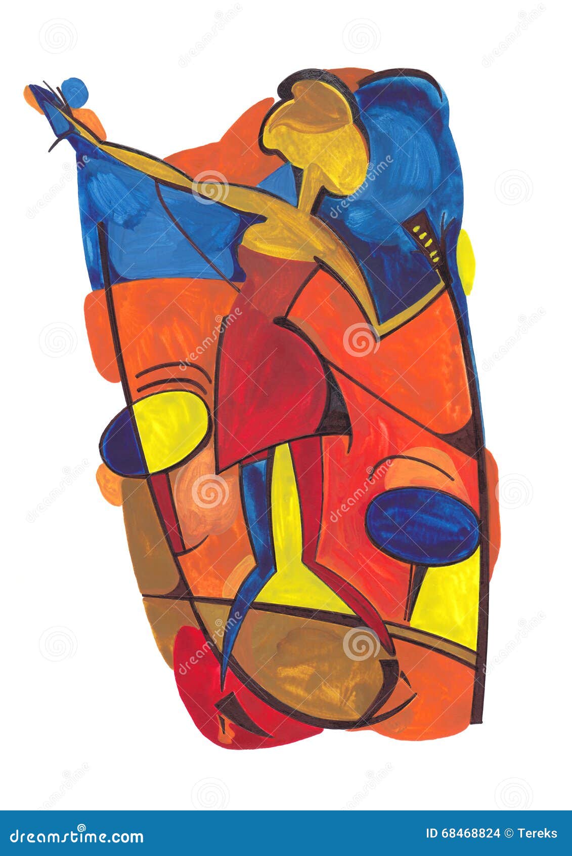 Female singer stock illustration. Illustration of horn - 68468824