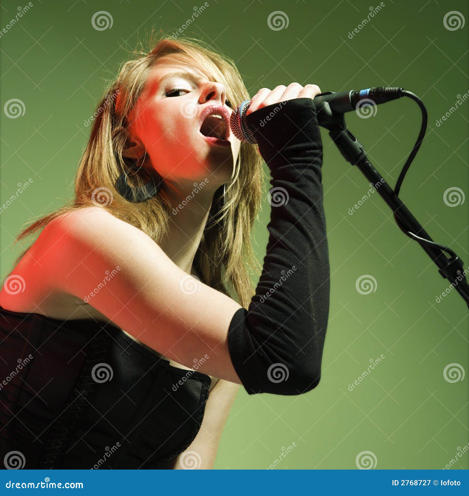 Female singing. stock image. Image of color, lifestyle - 2768727