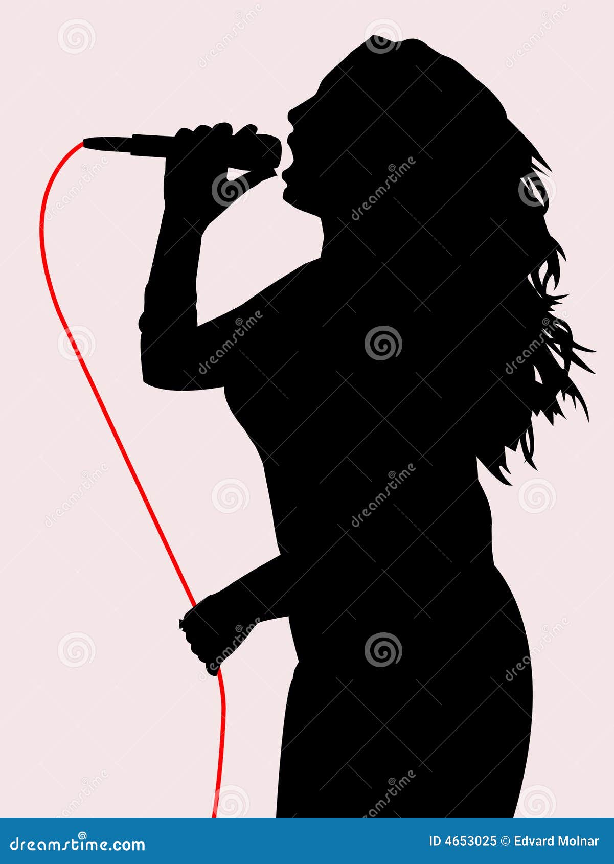 Female Singing Stock Illustrations – 6,735 Female Singing Stock ...
