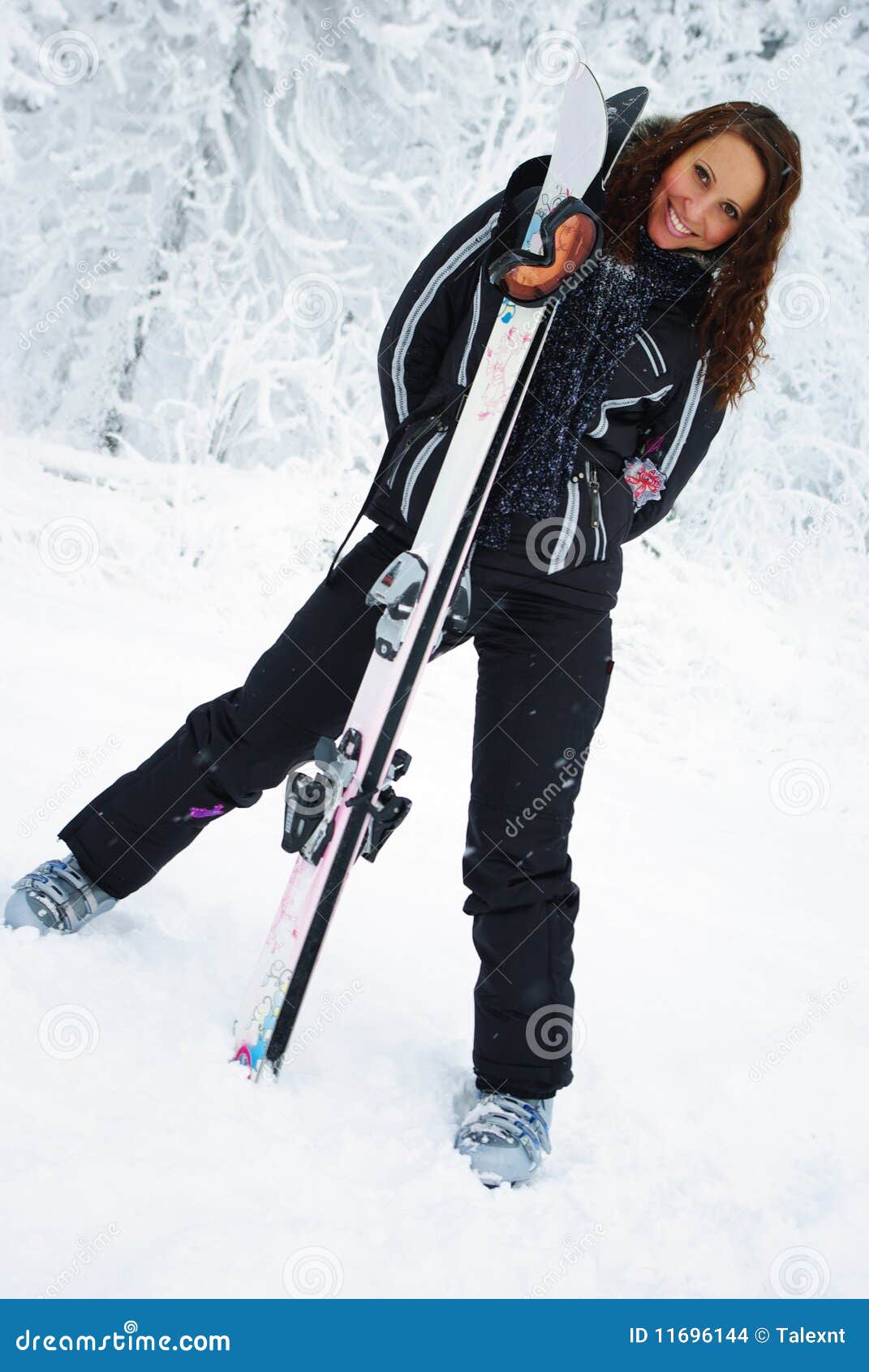Female skier stock photo. Image of female, attractive - 11696144