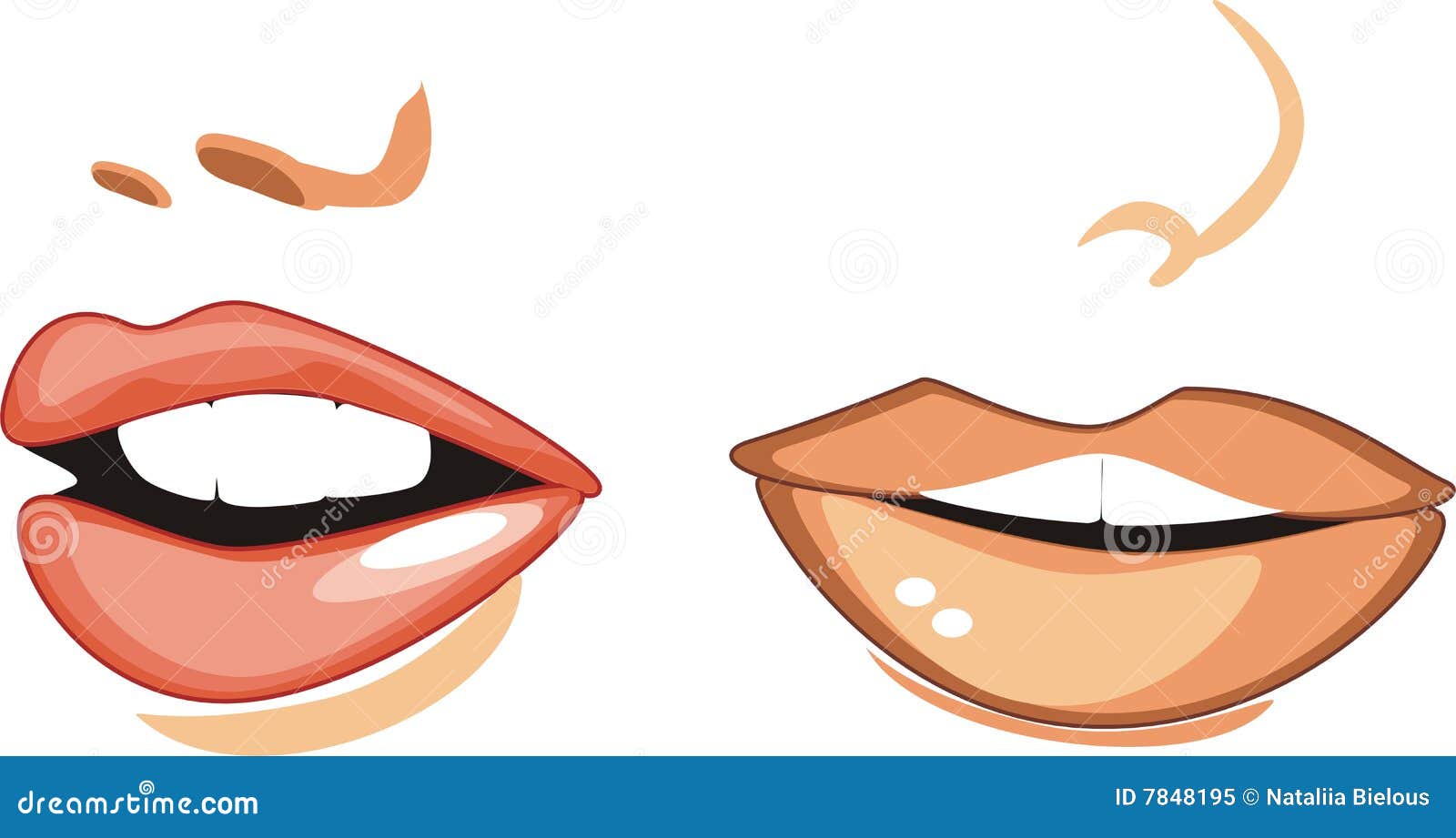 Female smiles stock vector. Illustration of abstract, colorful - 7848195