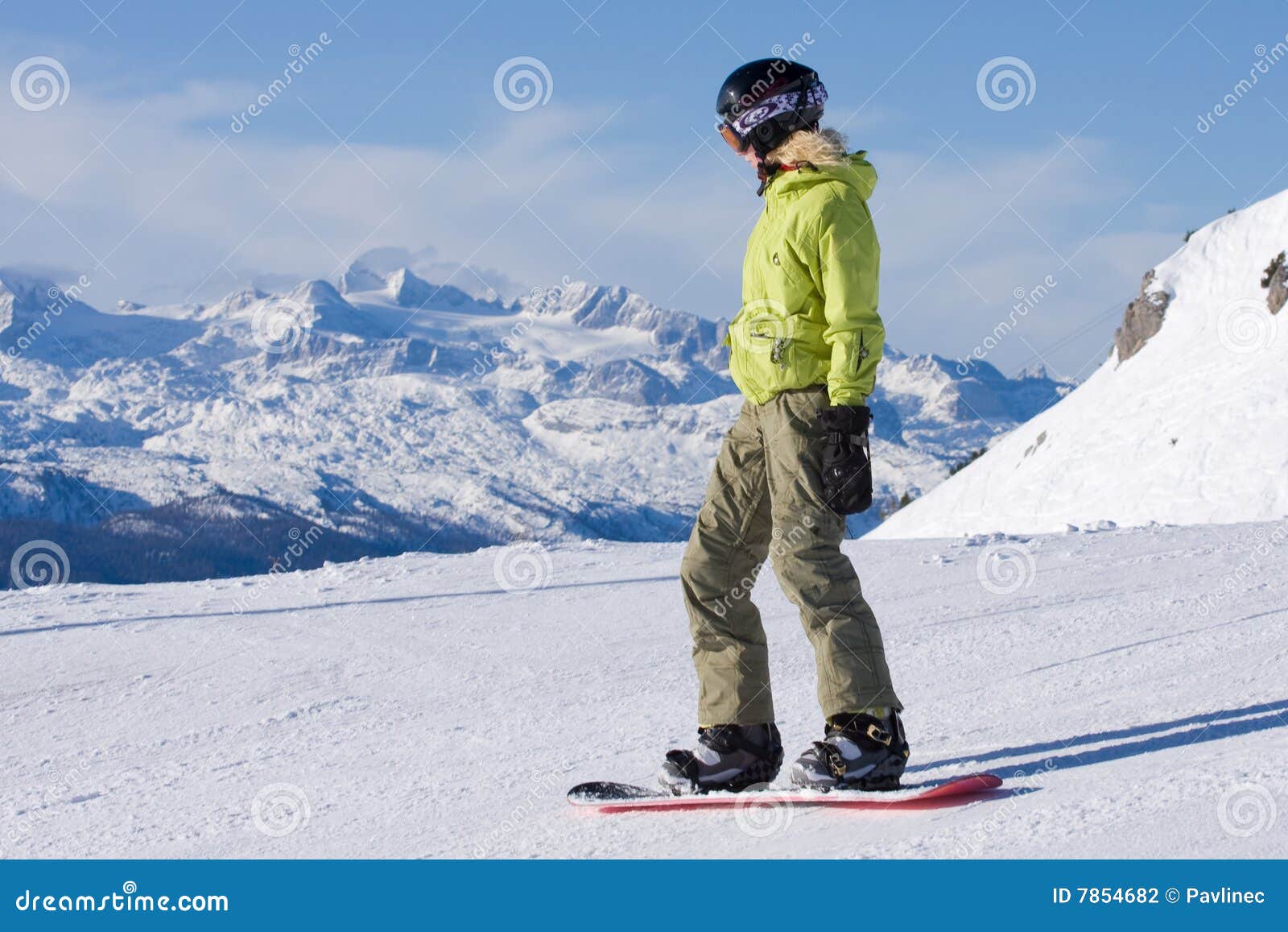A female snowboarder stock photo. Image of park, cool - 7854682