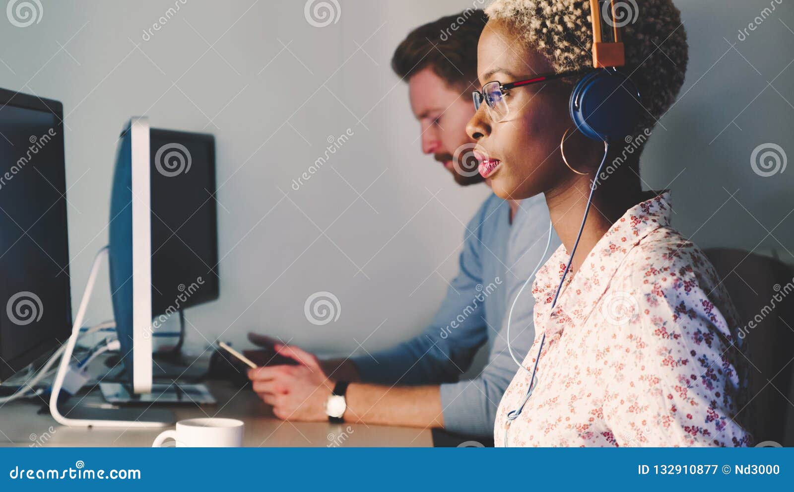 Female Software Developer Working for it Company Stock Image - Image of ...