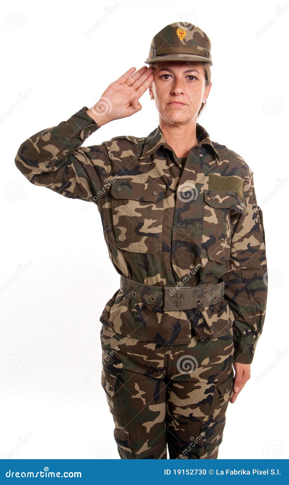 Female soldier salute stock photo. Image of salute, female - 19152730