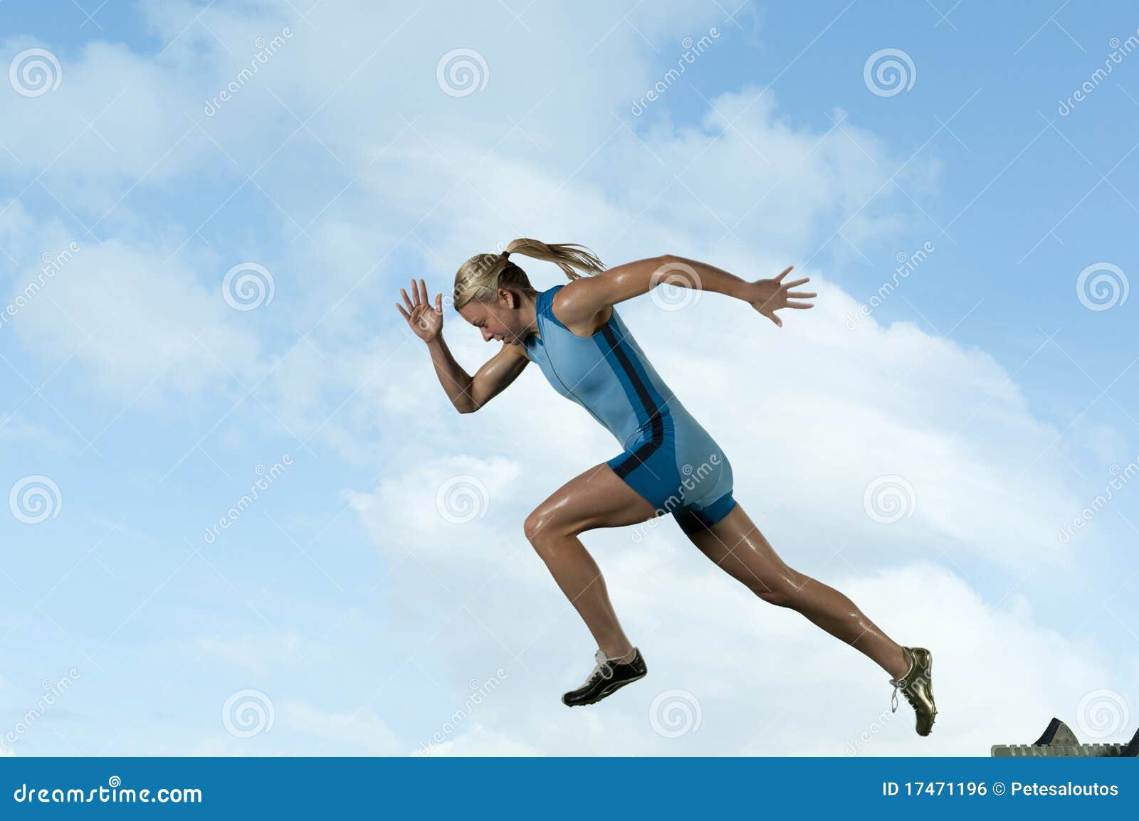 Female Sprinter stock photo. Image of determination, athlete - 17471196