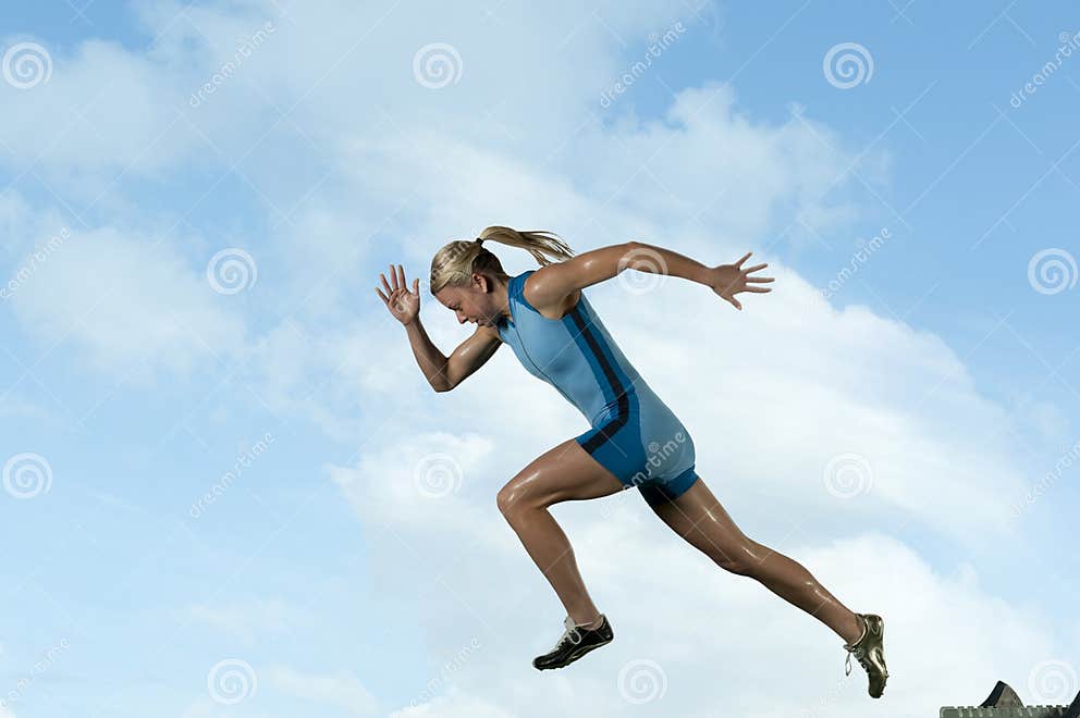 Female Sprinter stock photo. Image of determination, athlete - 17471196