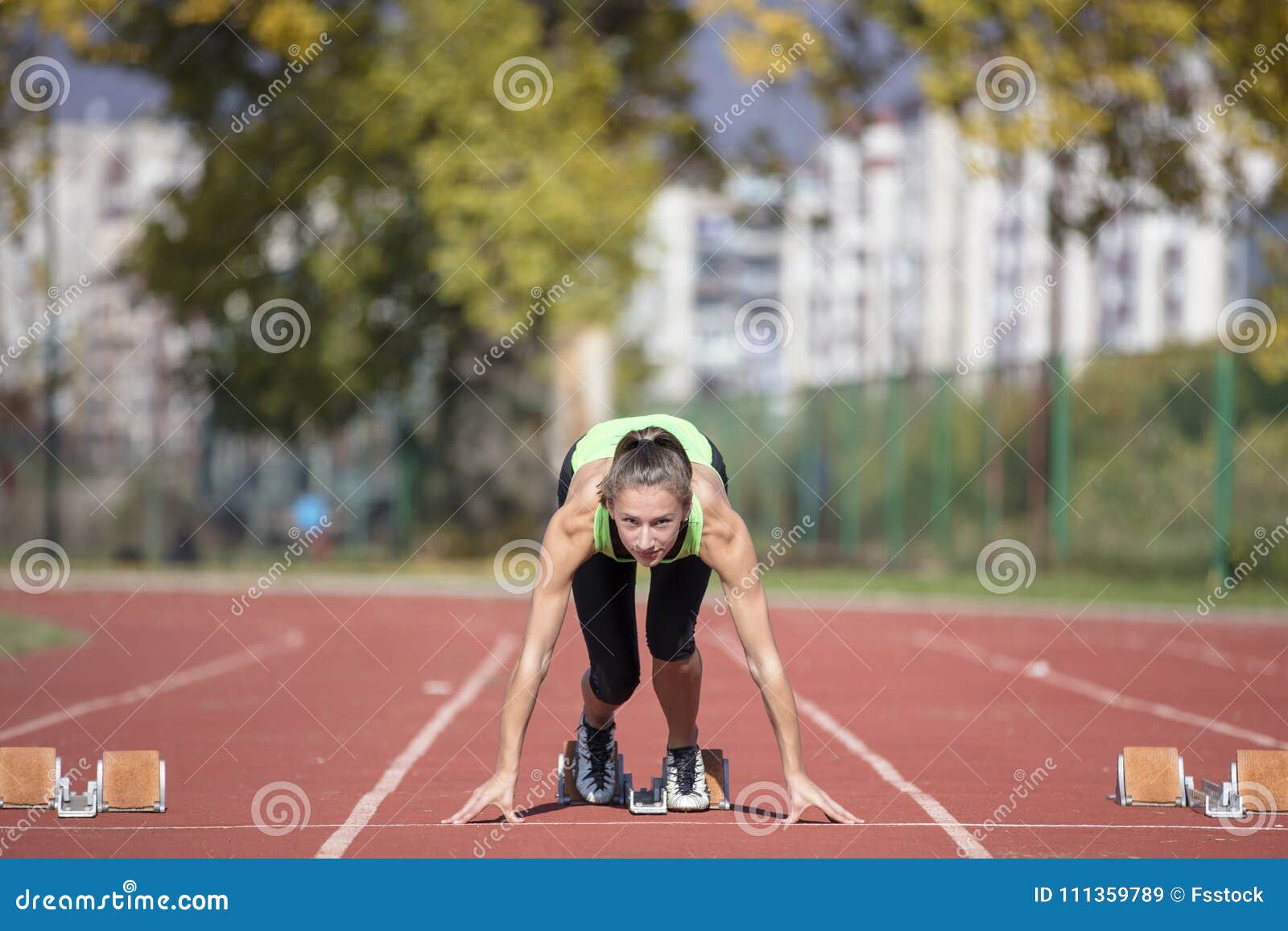 Female Sprinter Getting Ready To Start the Race Stock Image - Image of ... Female Sprinter Getting Ready To Start the Race Stock Image - Image of ...
