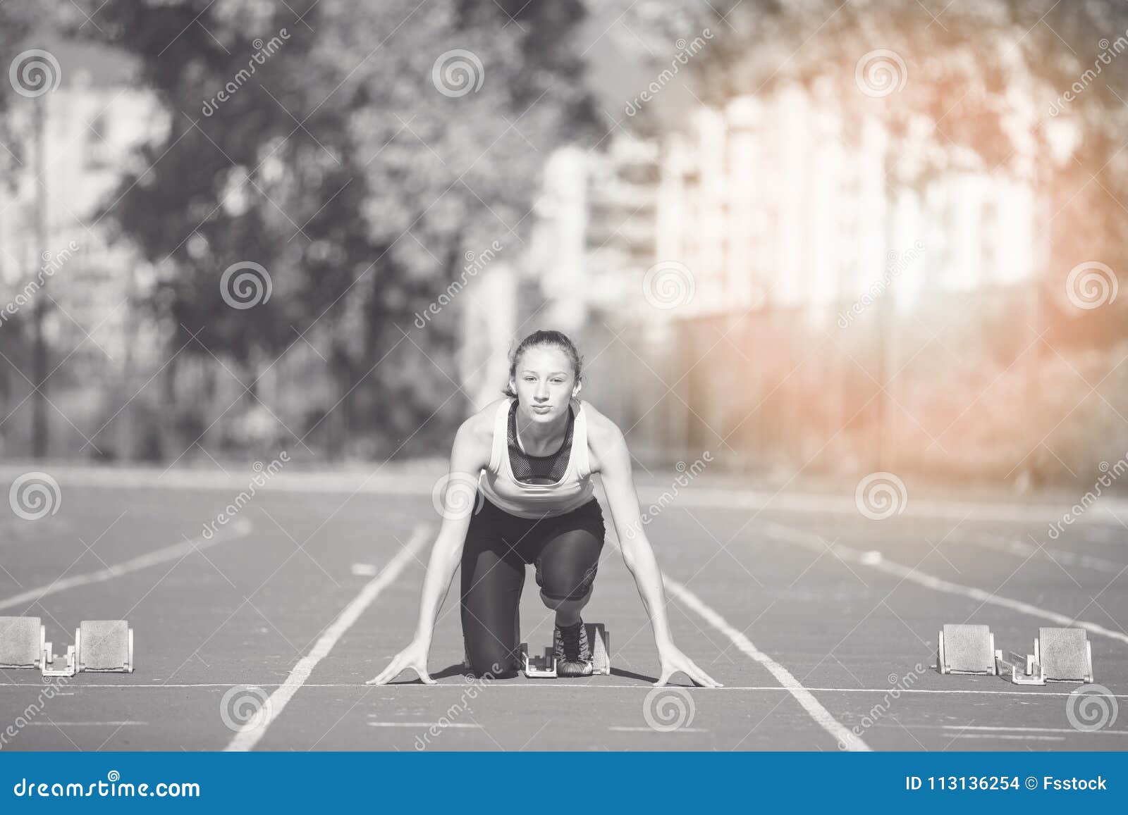 Female Sprinter Getting Ready To Start the Race Stock Photo - Image of ... Female Sprinter Getting Ready To Start the Race Stock Photo - Image of ...