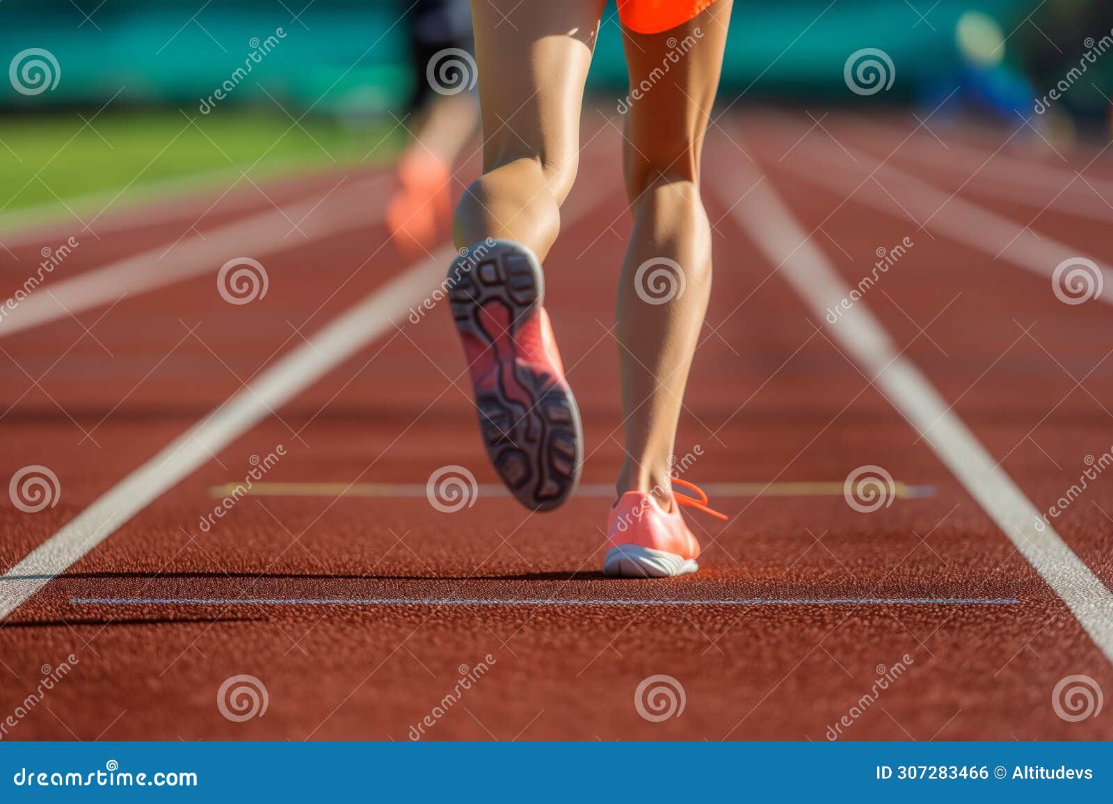 Female Sprinter Illustration Cartoon Vector | CartoonDealer.com #43769991