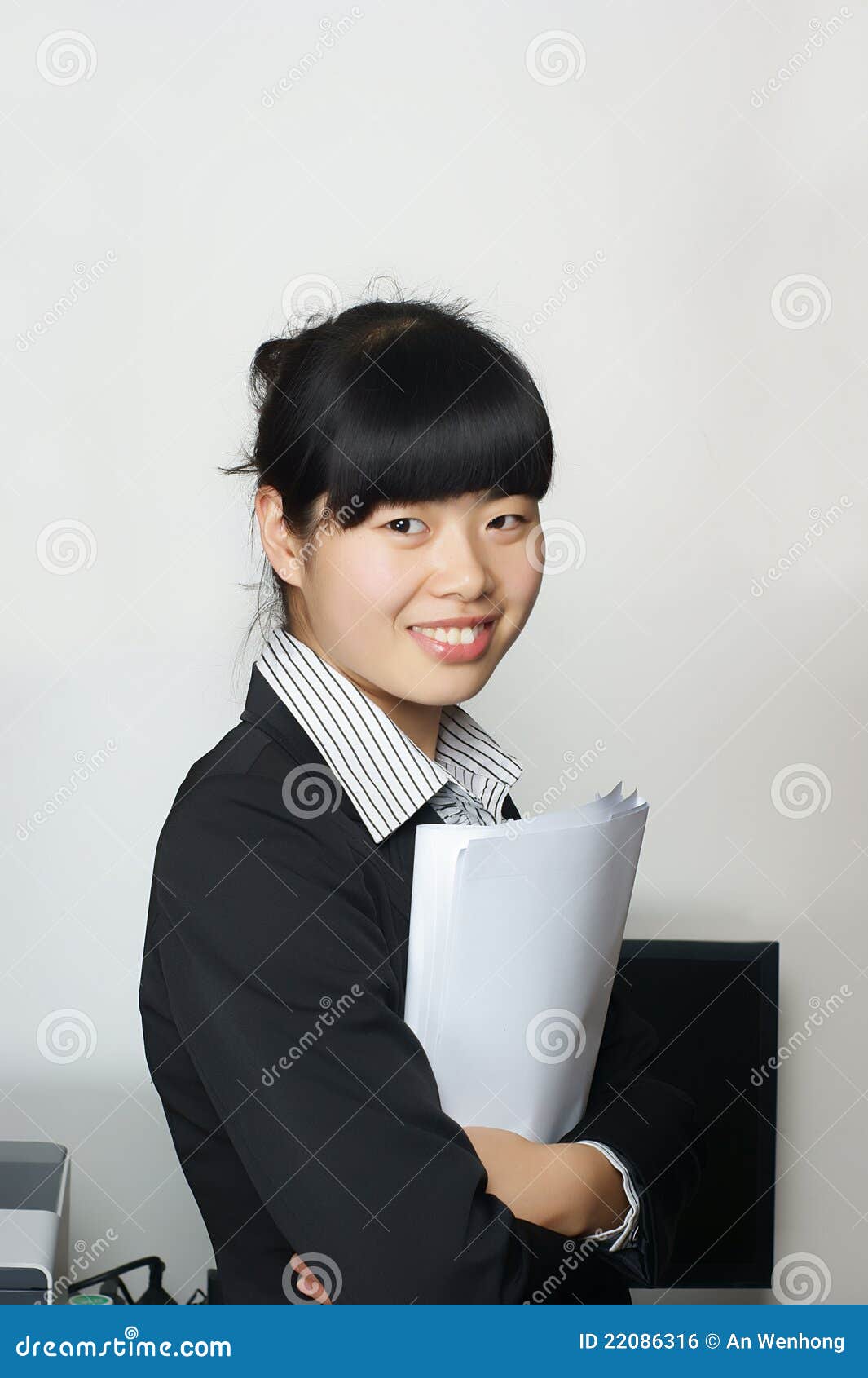 Female staff stock photo. Image of people, cute, office - 22086316
