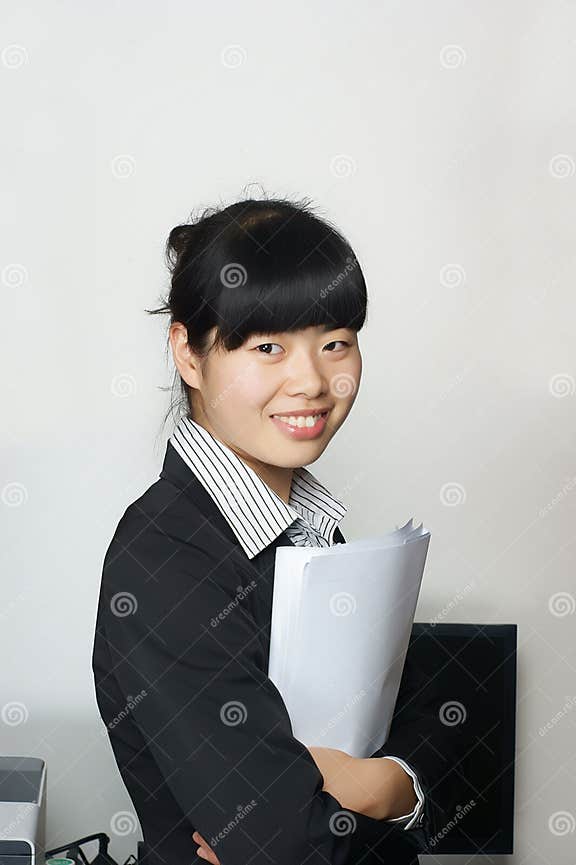 Female staff stock photo. Image of people, cute, office - 22086316
