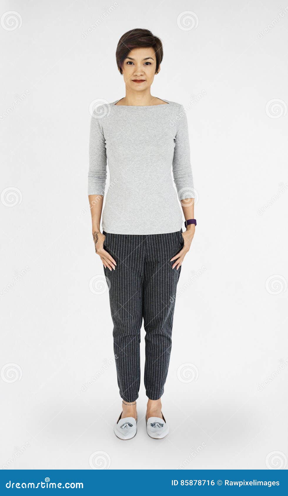 Female Standing Pose Studio Concept Stock Photo - Image of person ...