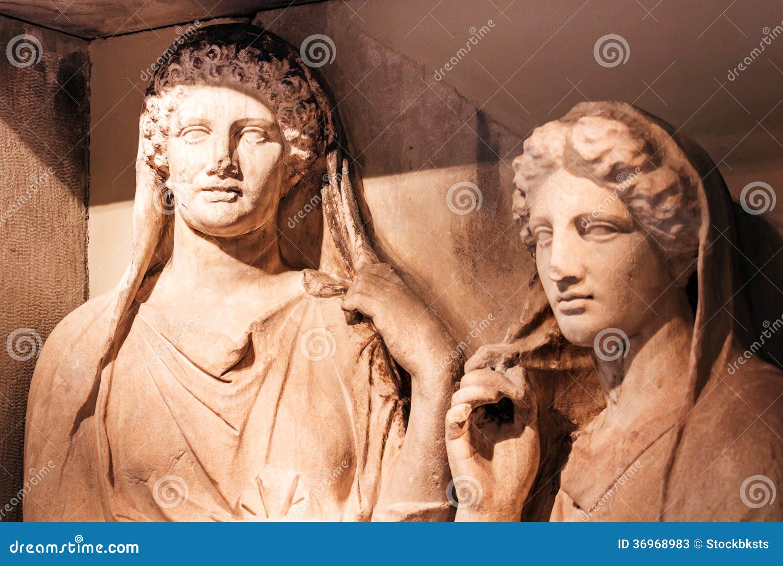 Female statue portrait stock image. Image of head, ancient - 36968983