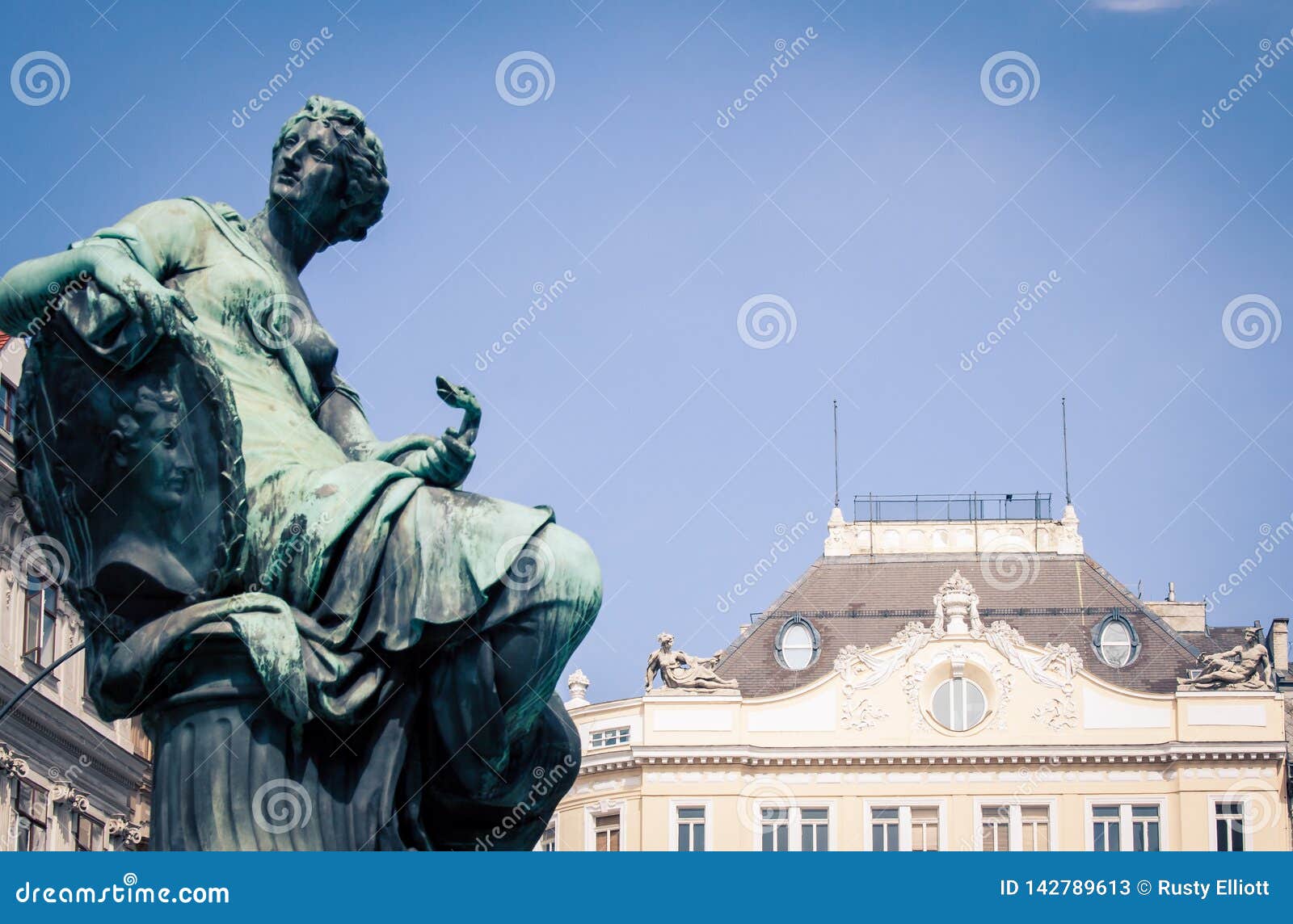 Female Statue Vienna Austria Stock Image - Image of travel, european ...
