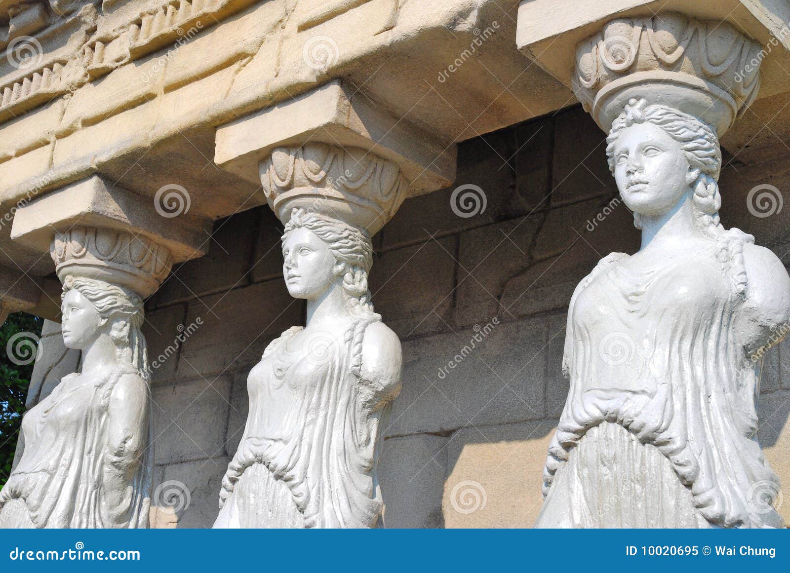 Female Statues of Erechtheion Temple Stock Image - Image of ...