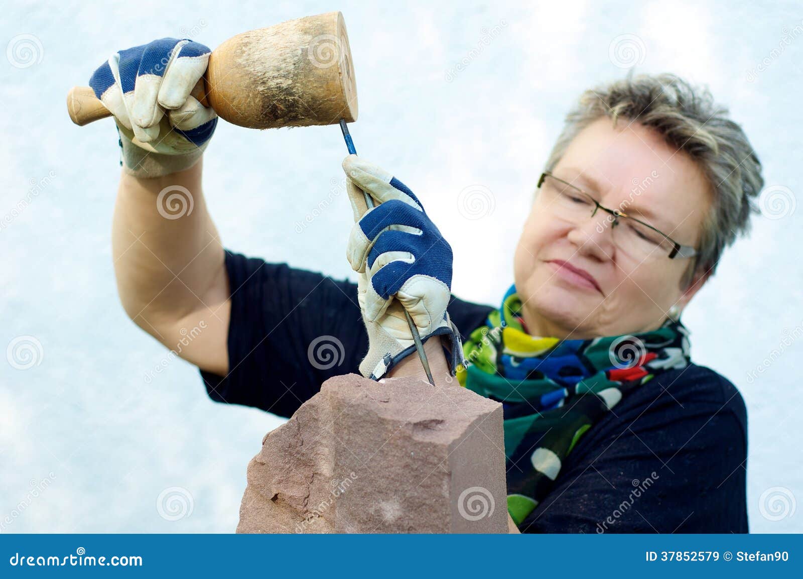 Female Stonemason stock image. Image of costume, ancient - 37852579