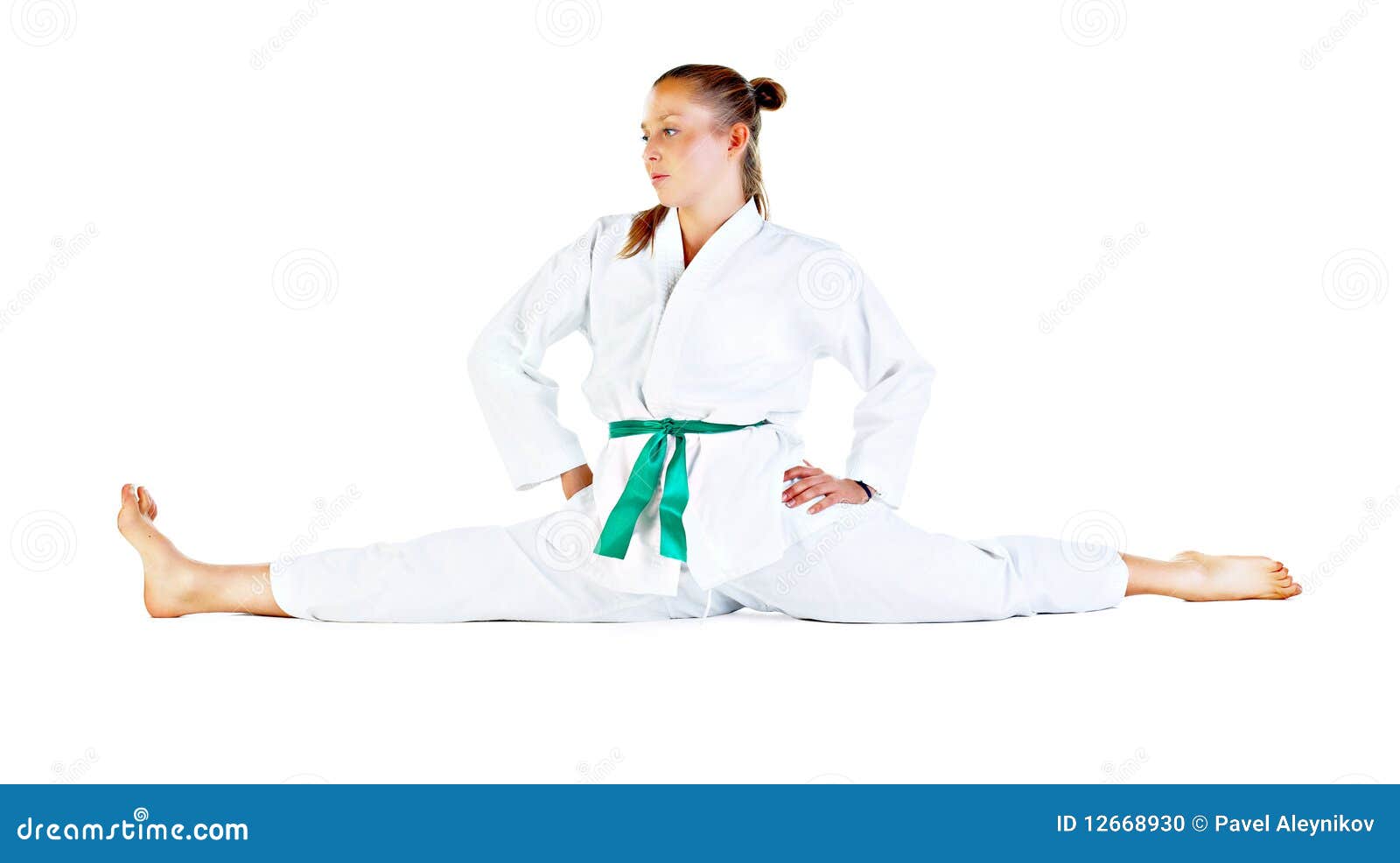 Female stretching stock photo. Image of belt, self, exercise - 12668930