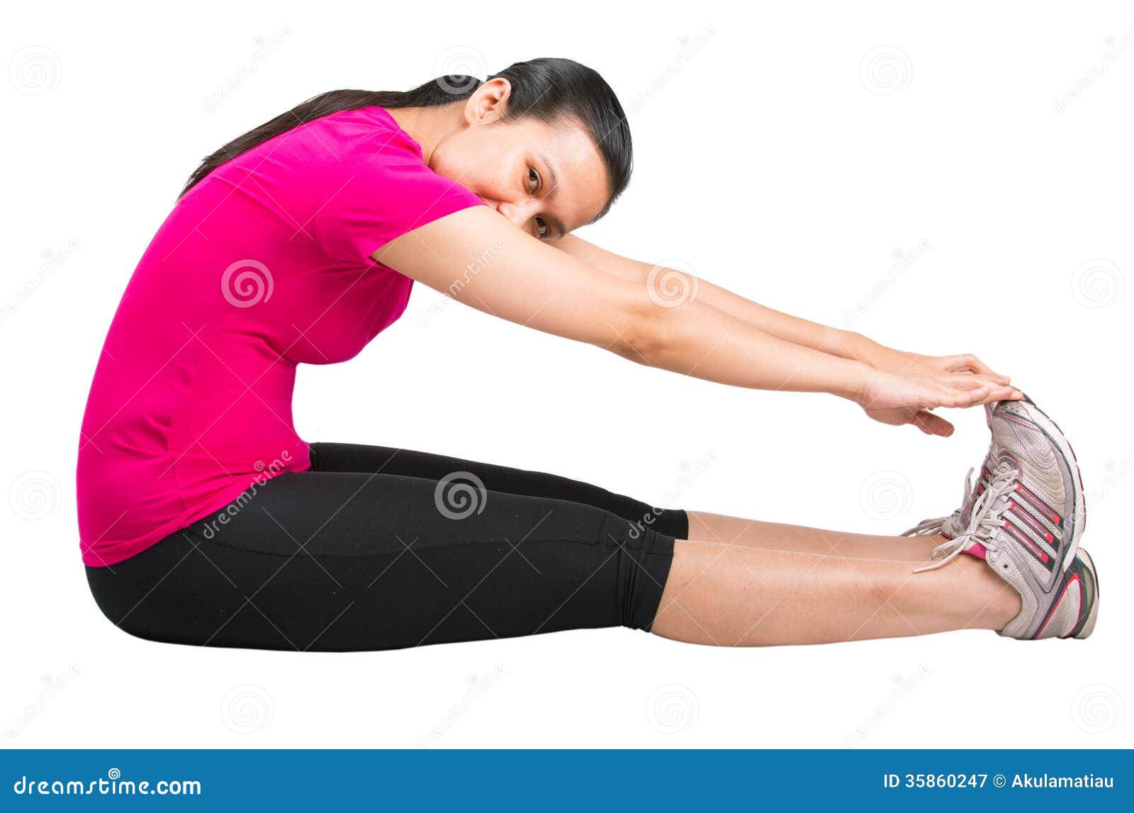 Female Stretching Exercise stock image. Image of body - 35860247