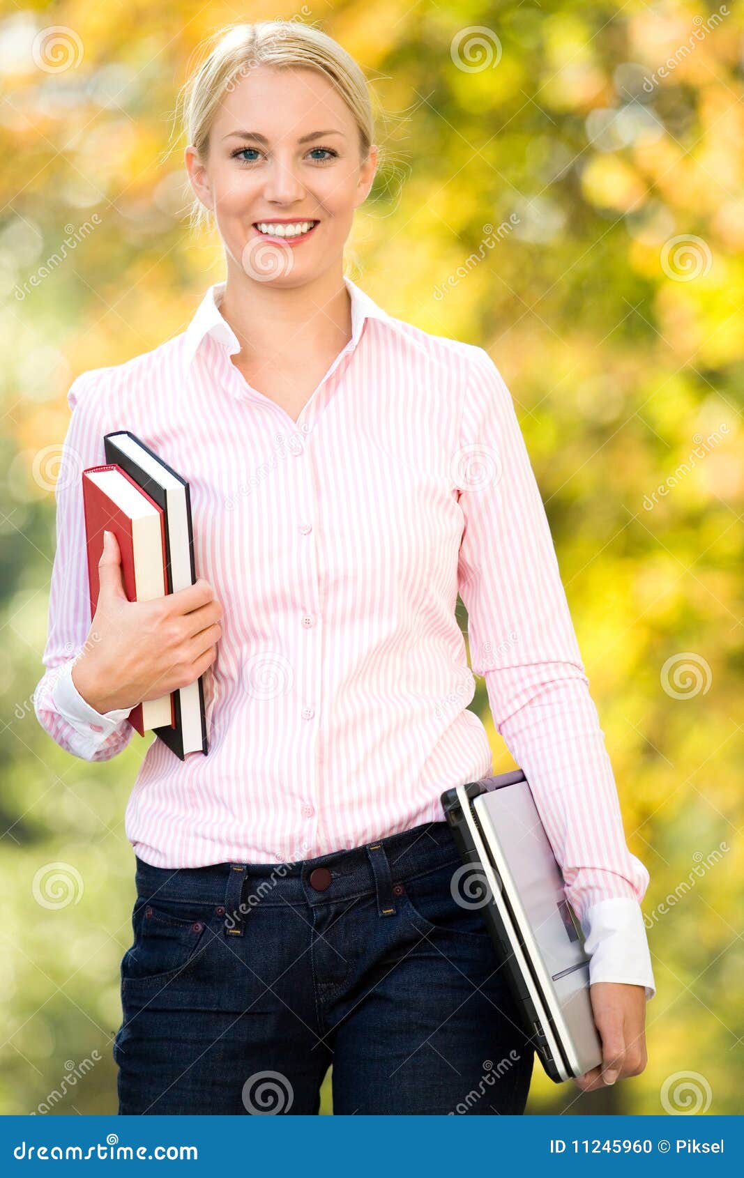 Female student stock photo. Image of young, book, happy - 11245960