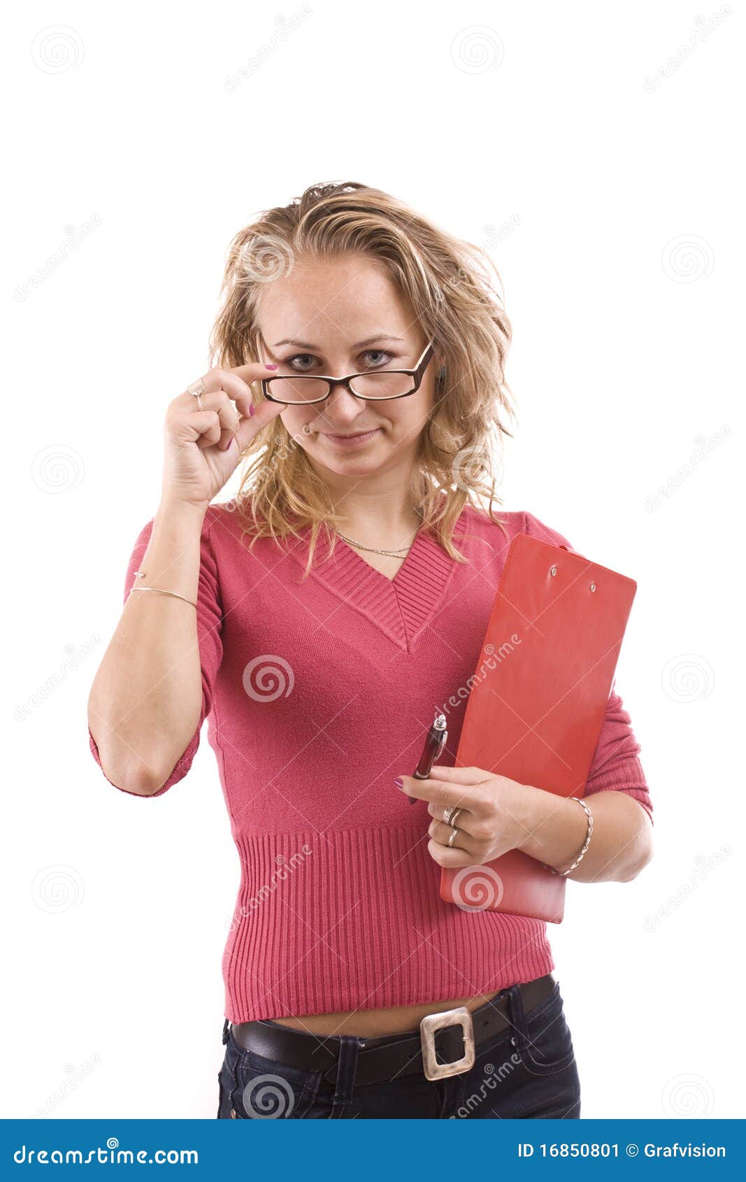 Female student stock image. Image of notebook, latin - 16850801