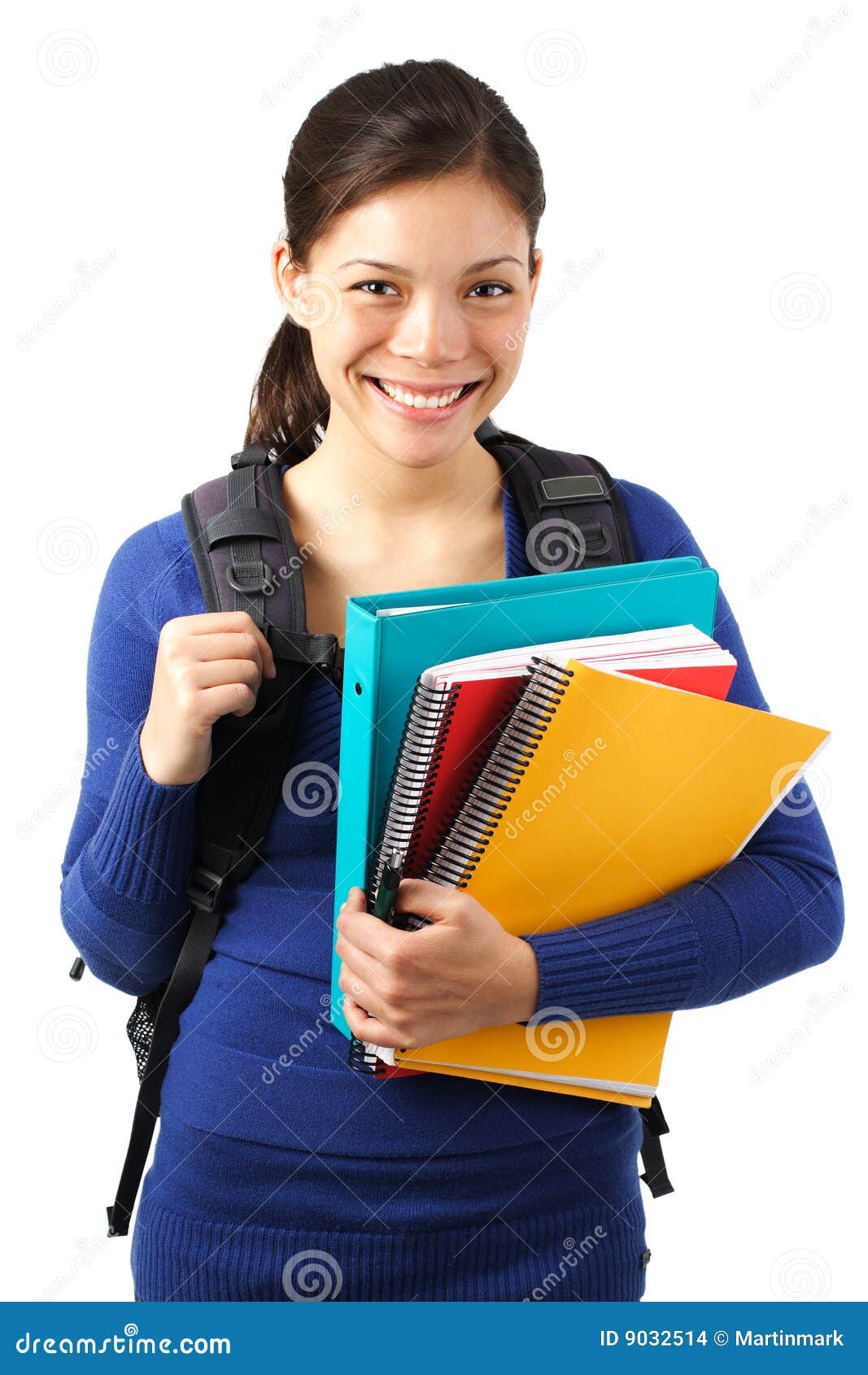 Female student stock photo. Image of blue, pretty, mixed - 9032514