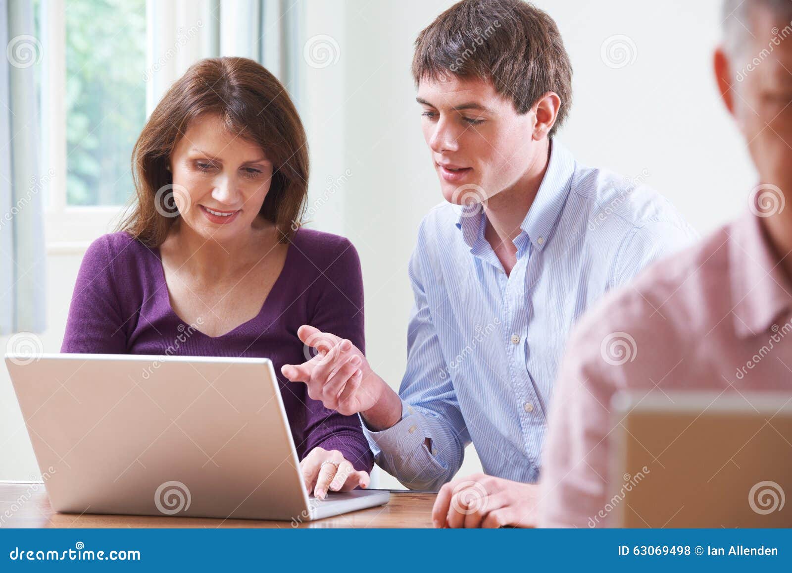 Female Student in Adult Education Computer Class Stock Photo - Image of ...
