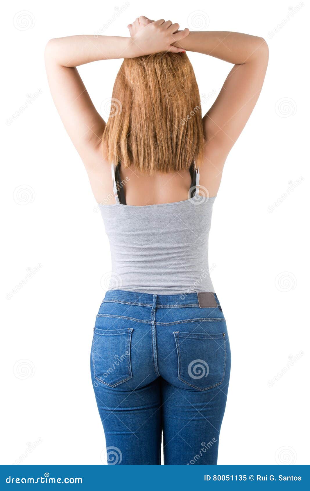 Female Student from the Back Stock Image - Image of girl, looking: 80051135