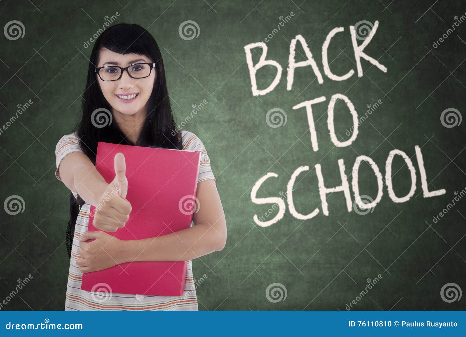 Female Student Back To School Stock Photo - Image of asian, classroom ...