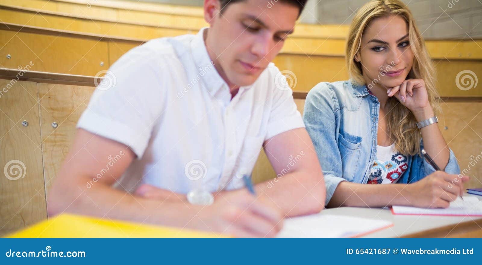 Student Is Cheating During Exam With Cheat Sheet With Formula Royalty ...