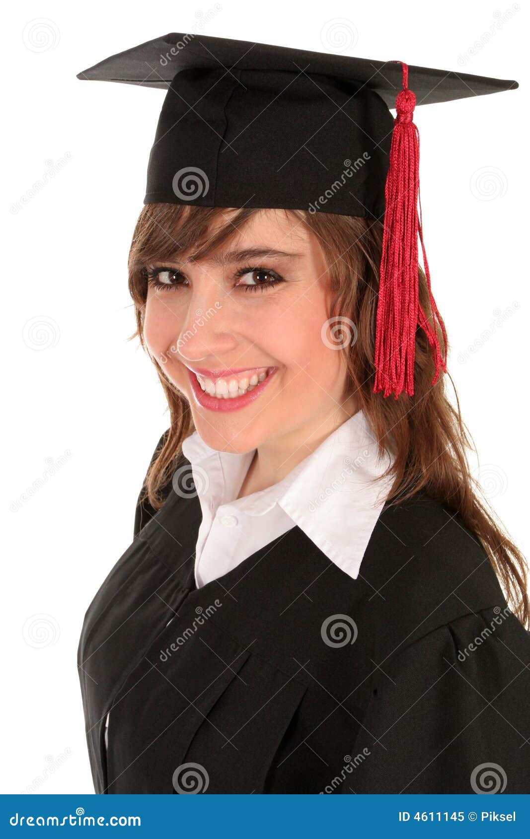 Female student graduating stock image. Image of students - 4611145