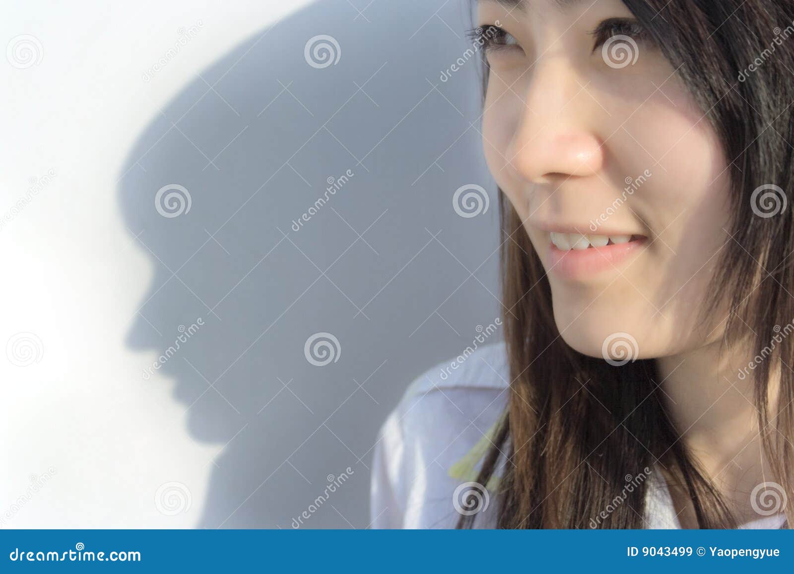 Female Student and Her Shadow Stock Image - Image of college, bible ...