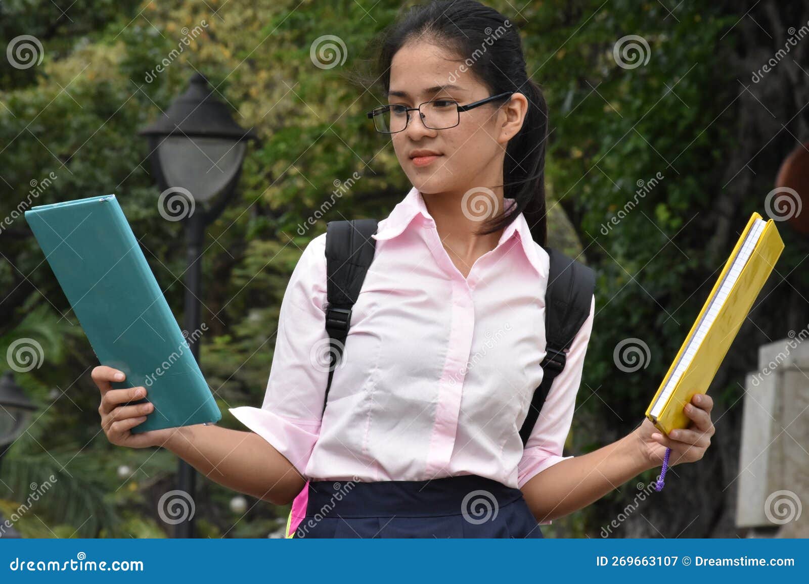 A Female Student and Indecisiveness Stock Image - Image of pupils ...