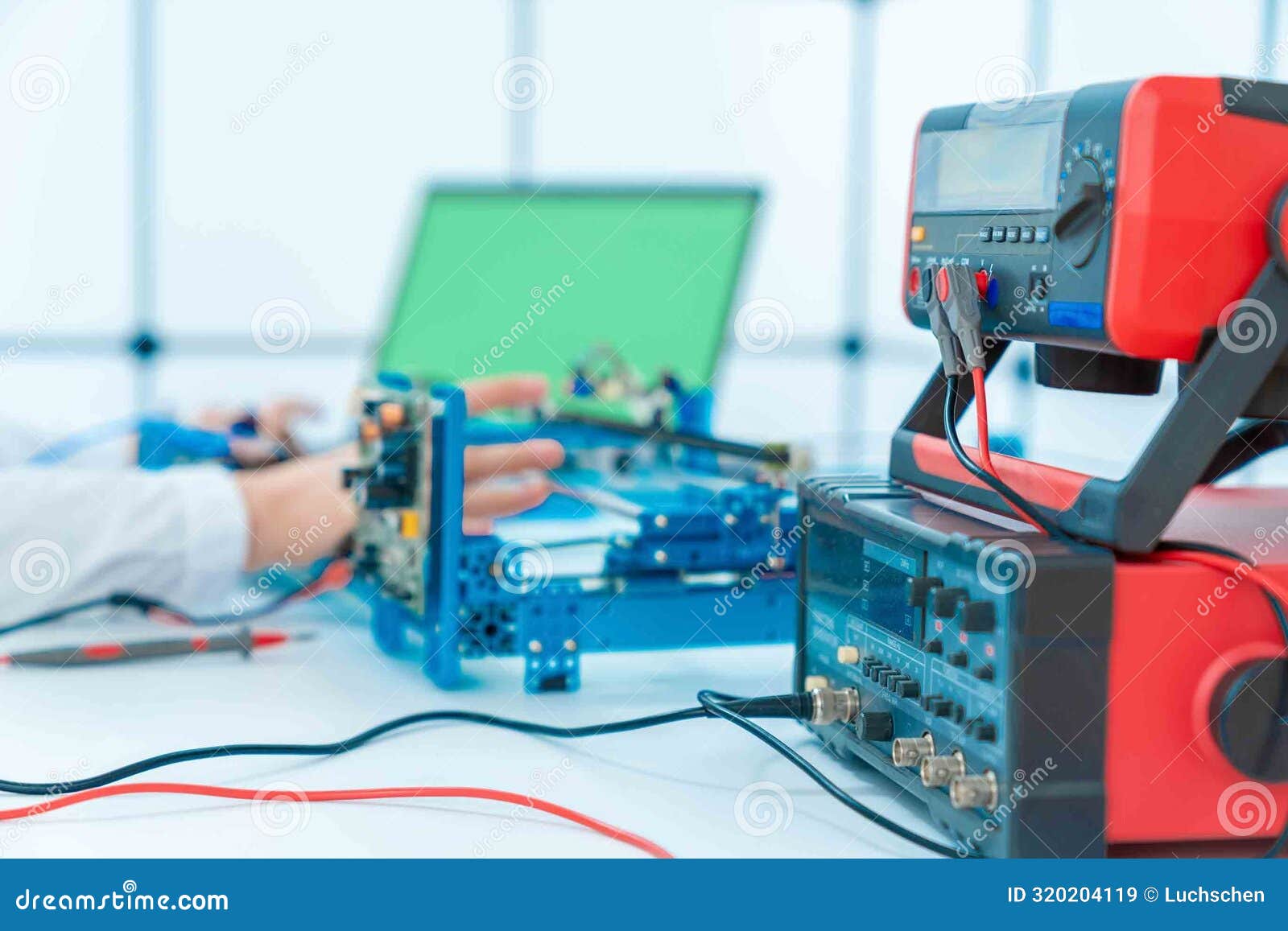 Female Student in a Laboratory Researching Artificial Intelligence for ...