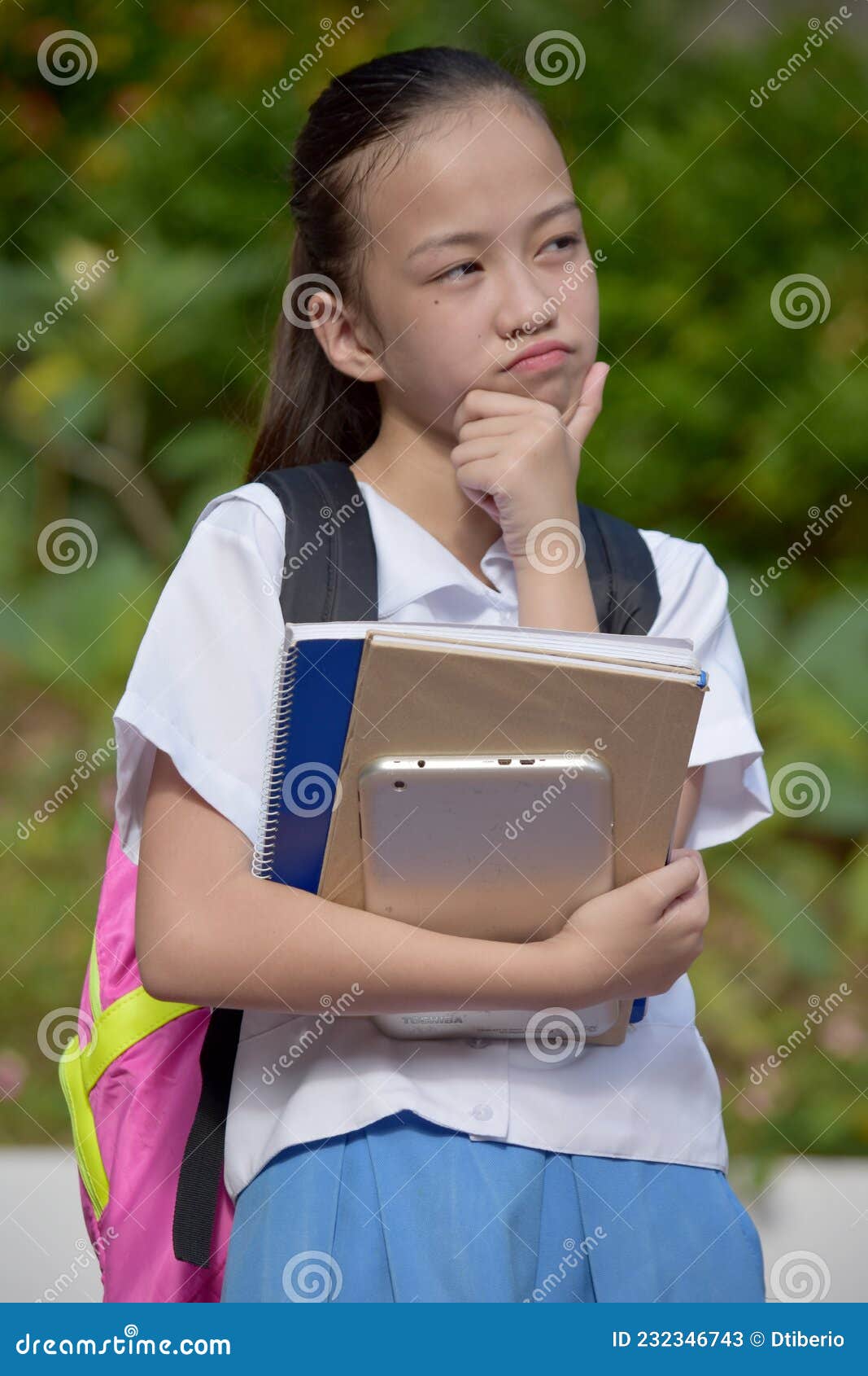 A Female Student Making a Decision Stock Image - Image of college ...