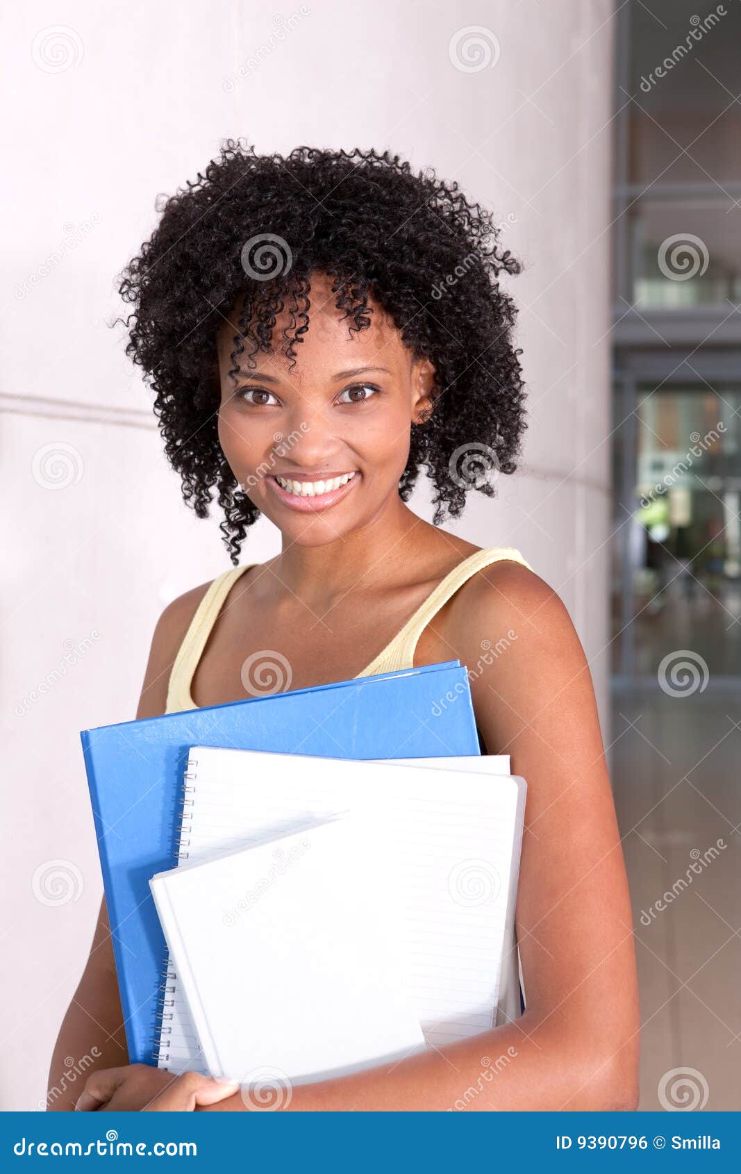 Female Student Portrait stock photo. Image of adult, back - 9390796