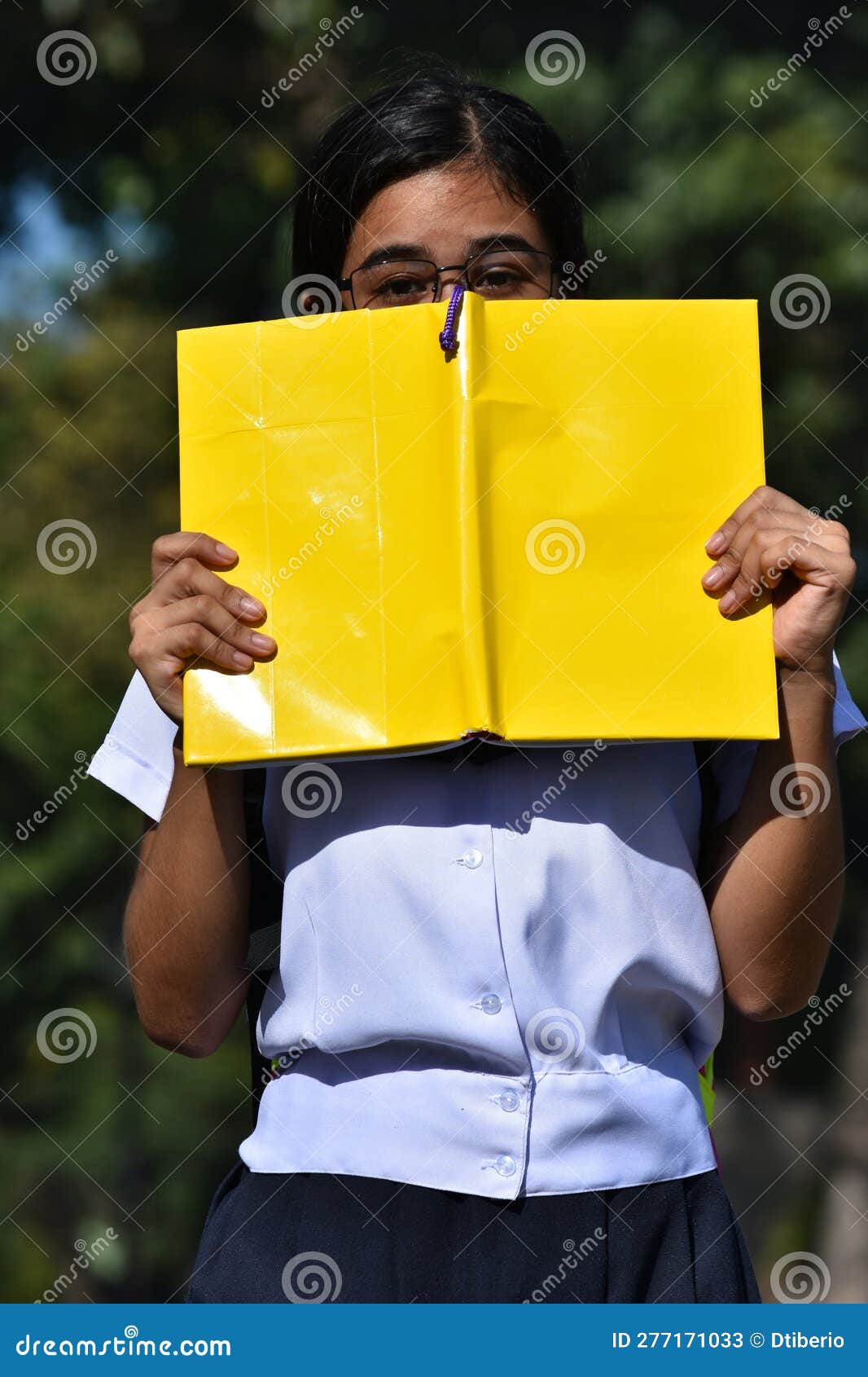 A Female Student and Shyness Stock Image - Image of pupils, female ...